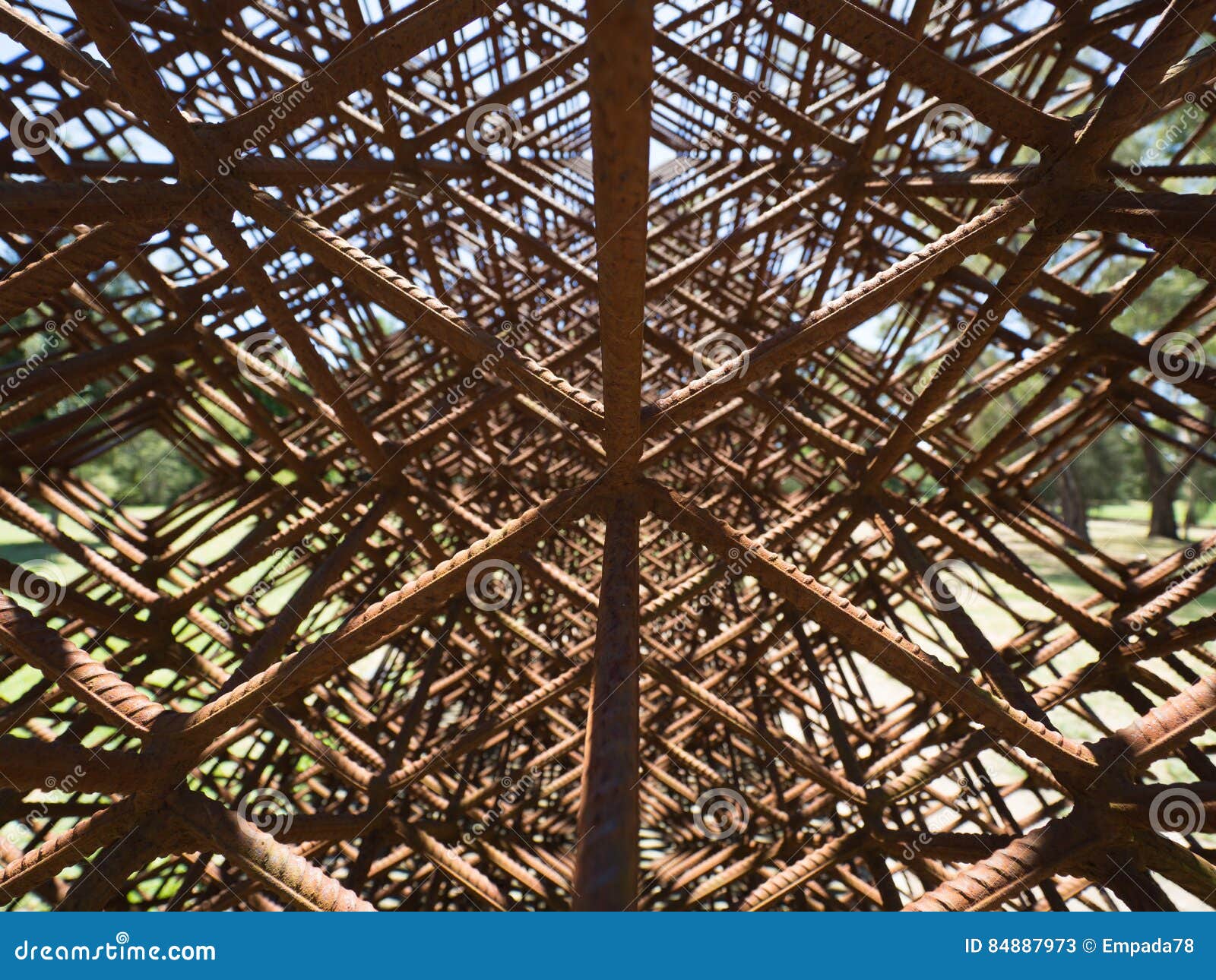 Geometric Metal Sculpture stock image. Image of pubilc - 84887973