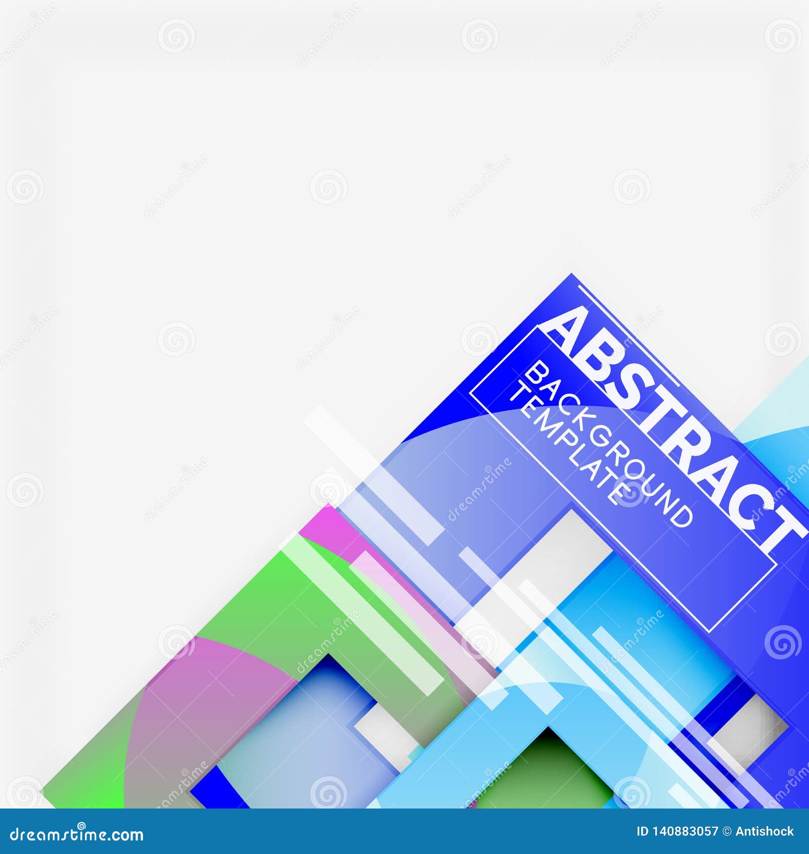 Geometric Minimal Abstract Background with Multicolored Squares ...