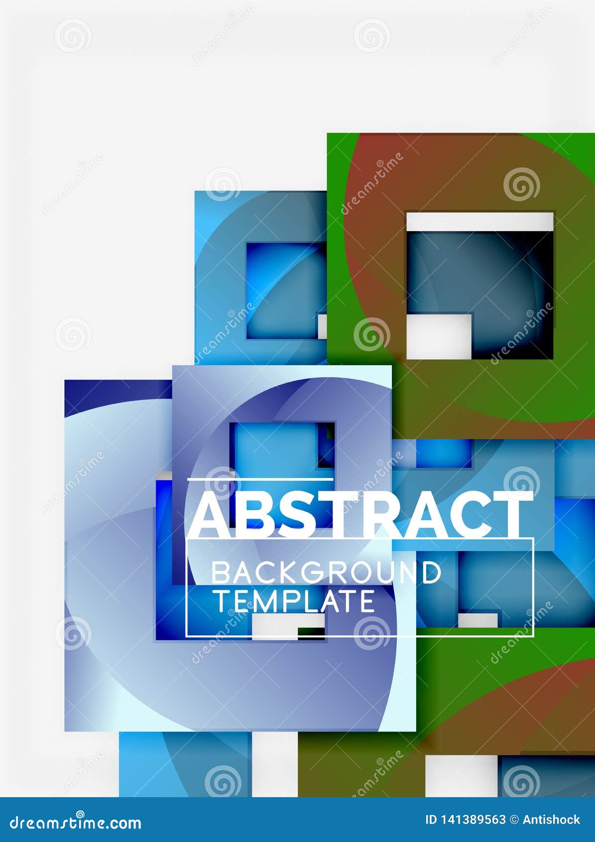 Geometric Minimal Abstract Background with Multicolored Squares ...