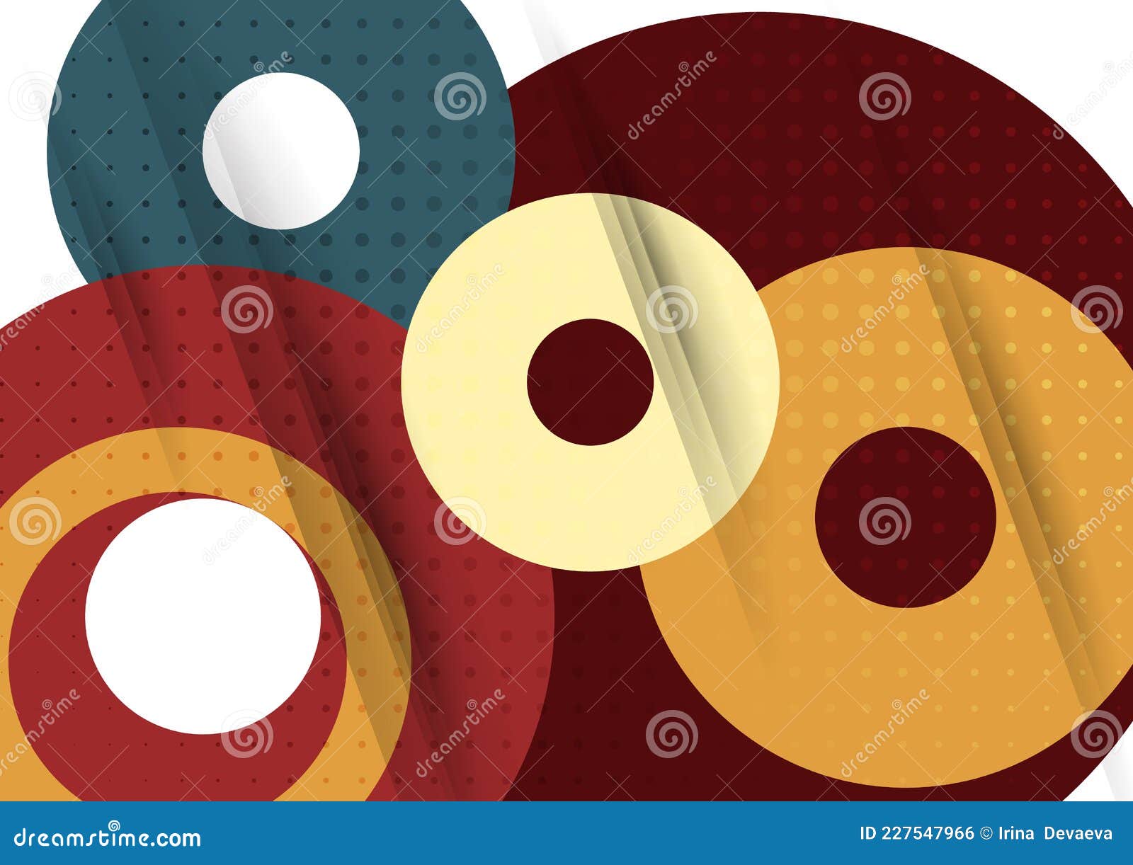Geometric Modern Backgrounds, Abstract Pattern of Rings, Disk. Template ...