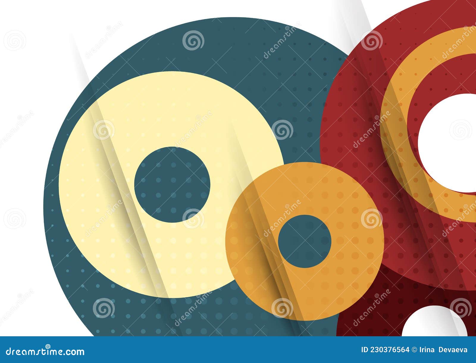 Geometric Modern Backgrounds, Abstract Pattern of Rings, Disk. Template ...