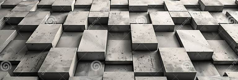 A Geometric Mosaic of Interlocking Rectangles Giving the Illusion of ...