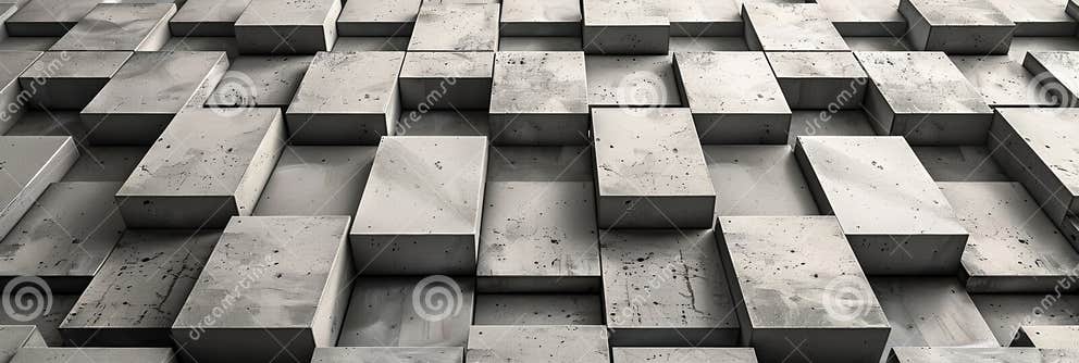 A Geometric Mosaic of Interlocking Rectangles Giving the Illusion of ...