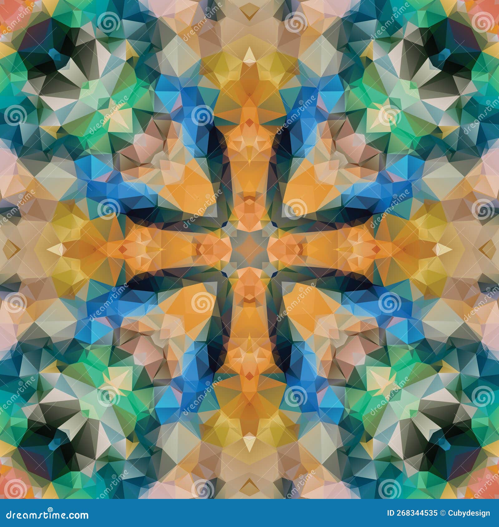 Geometric Mosaic Seamless Pattern Design, Repeat Textile Design ...