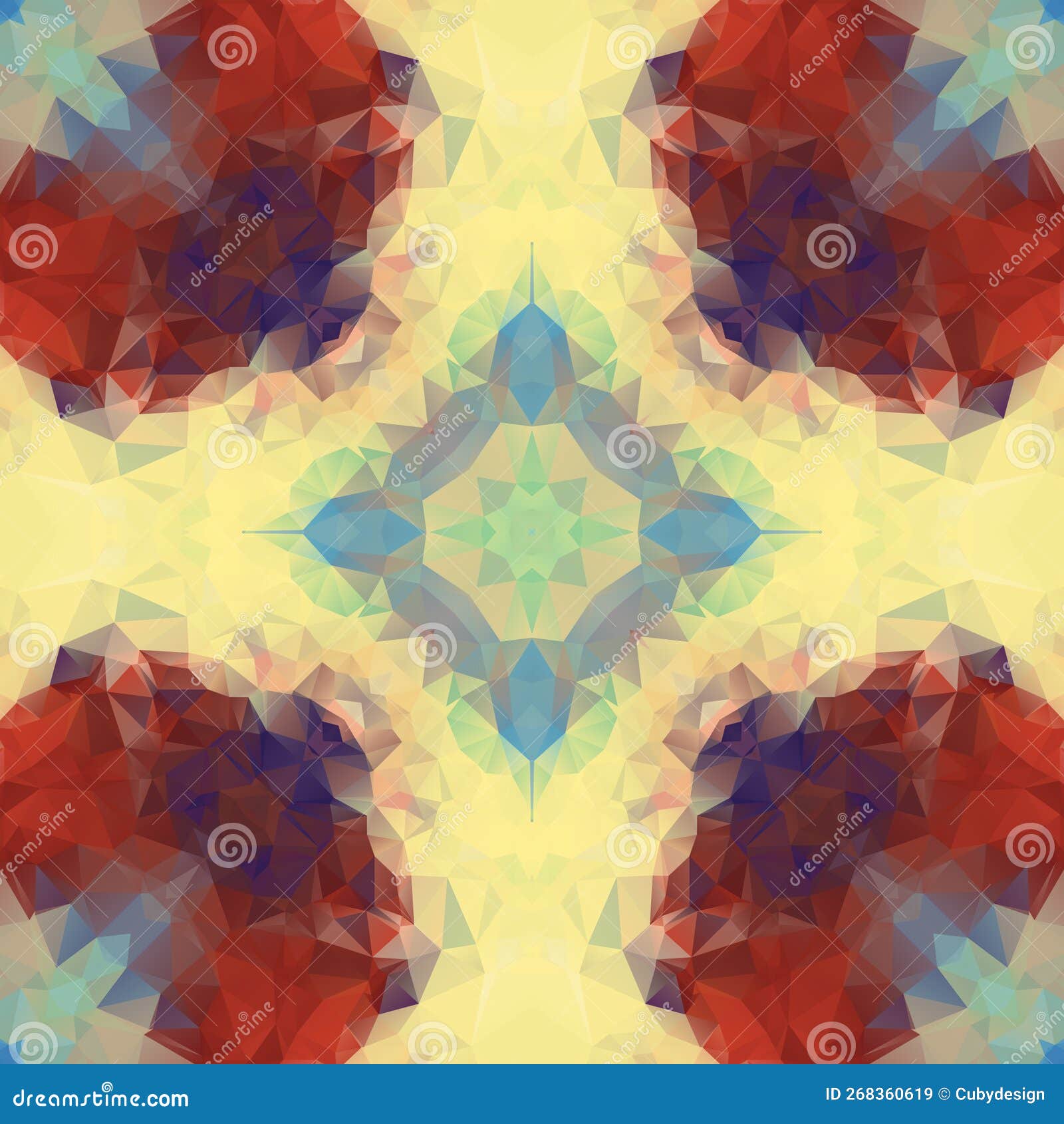 Geometric Mosaic Seamless Pattern Design, Repeat Textile Design ...