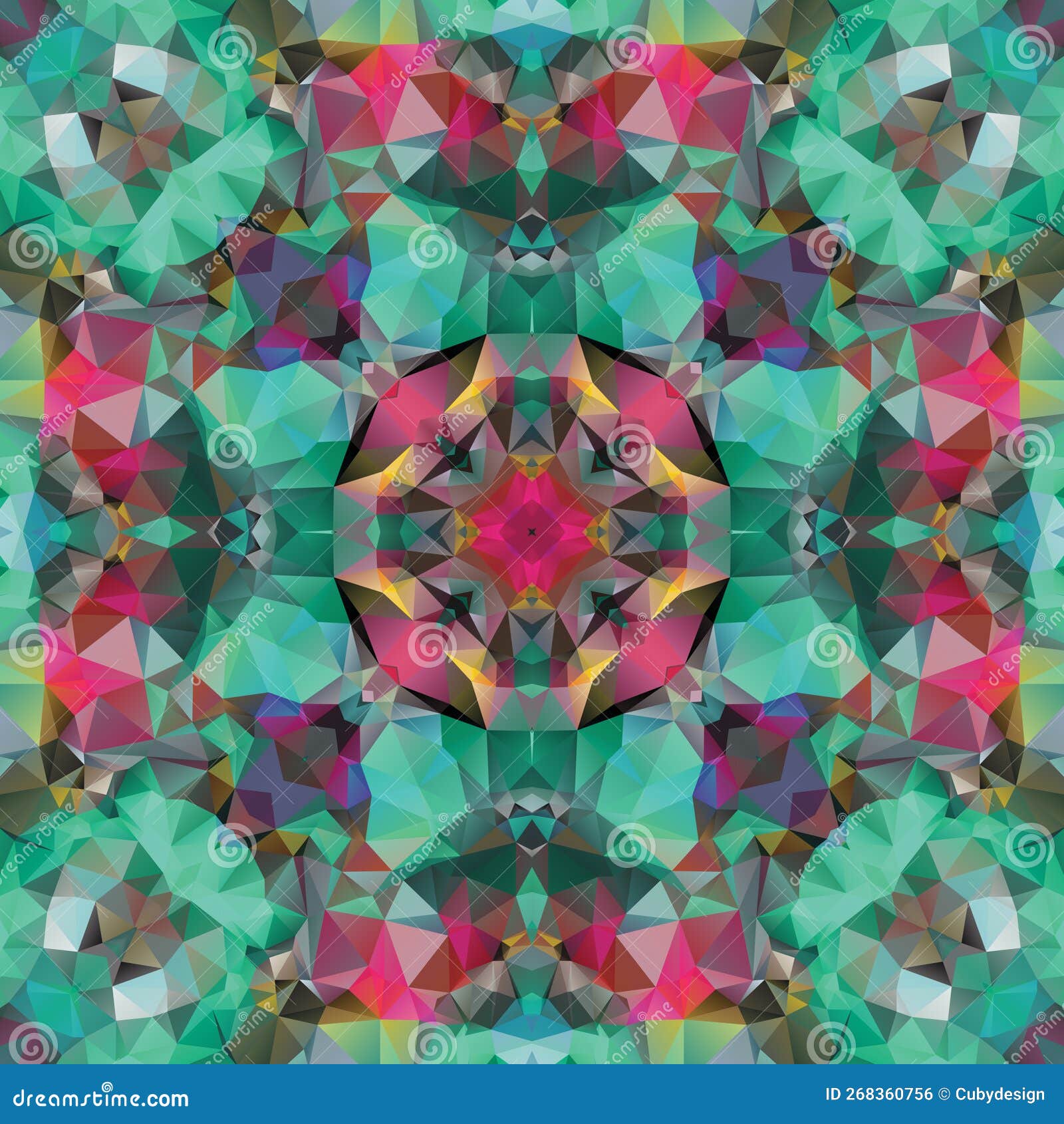 Geometric Mosaic Seamless Pattern Design, Repeat Textile Design ...