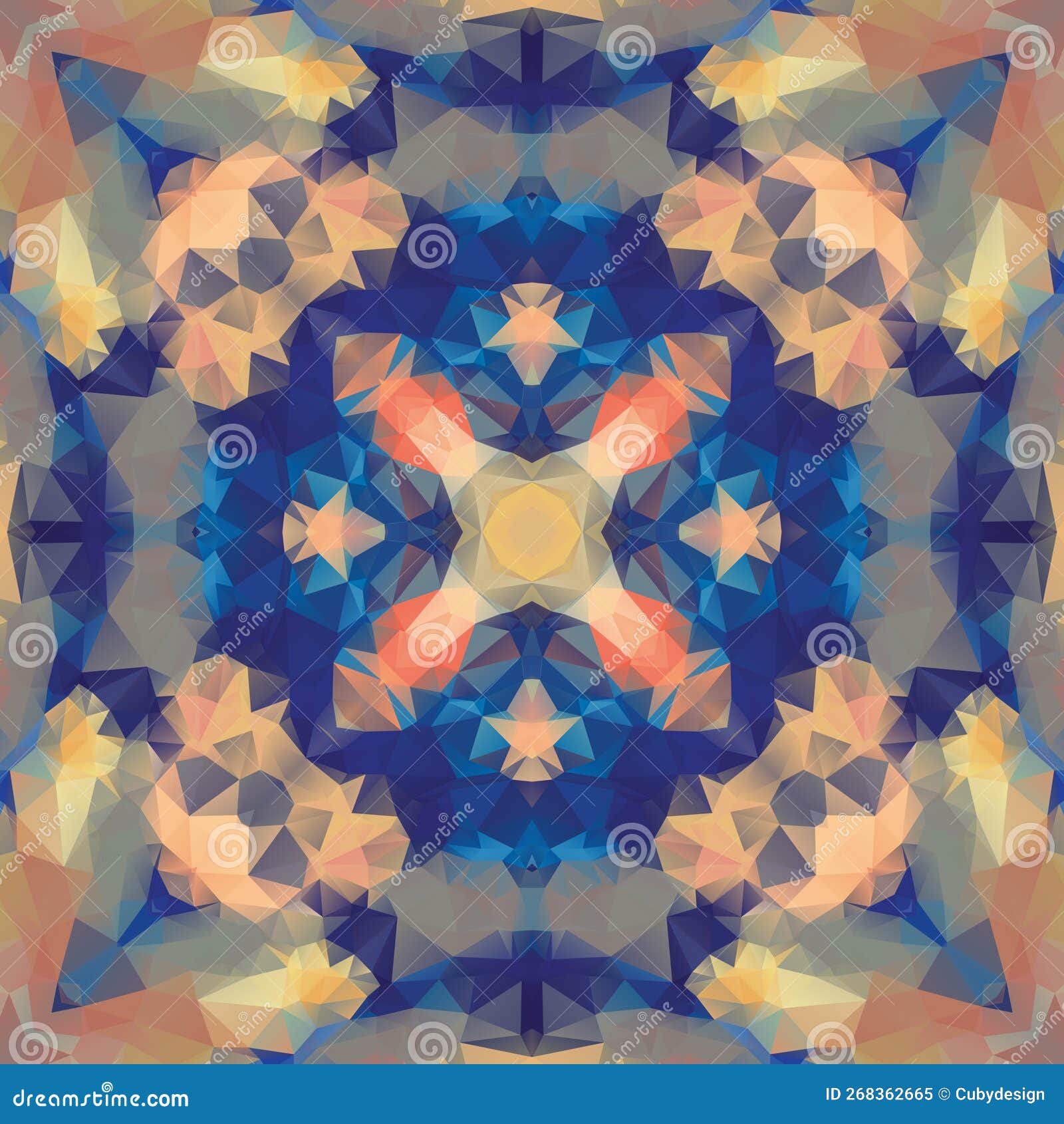 Geometric Mosaic Seamless Pattern Design, Repeat Textile Design ...