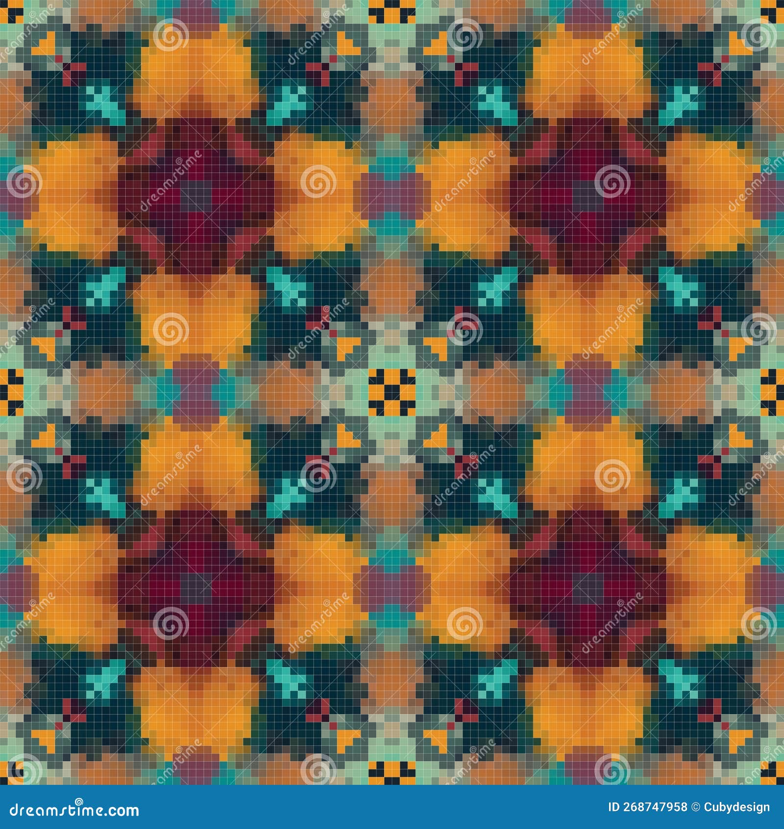 Geometric Mosaic Seamless Pattern Design, Repeat Textile Design ...