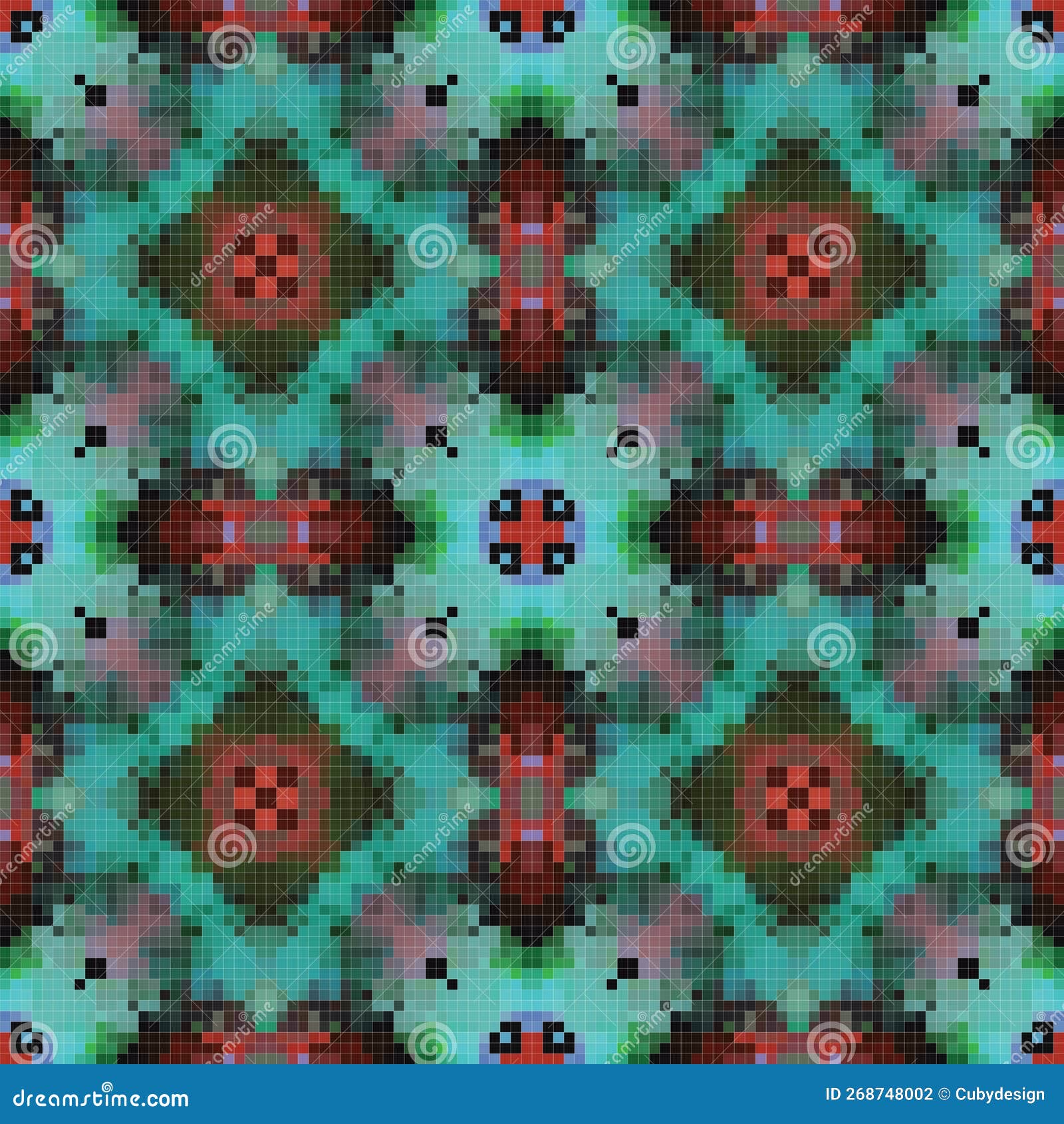 Geometric Mosaic Seamless Pattern Design, Repeat Textile Design ...