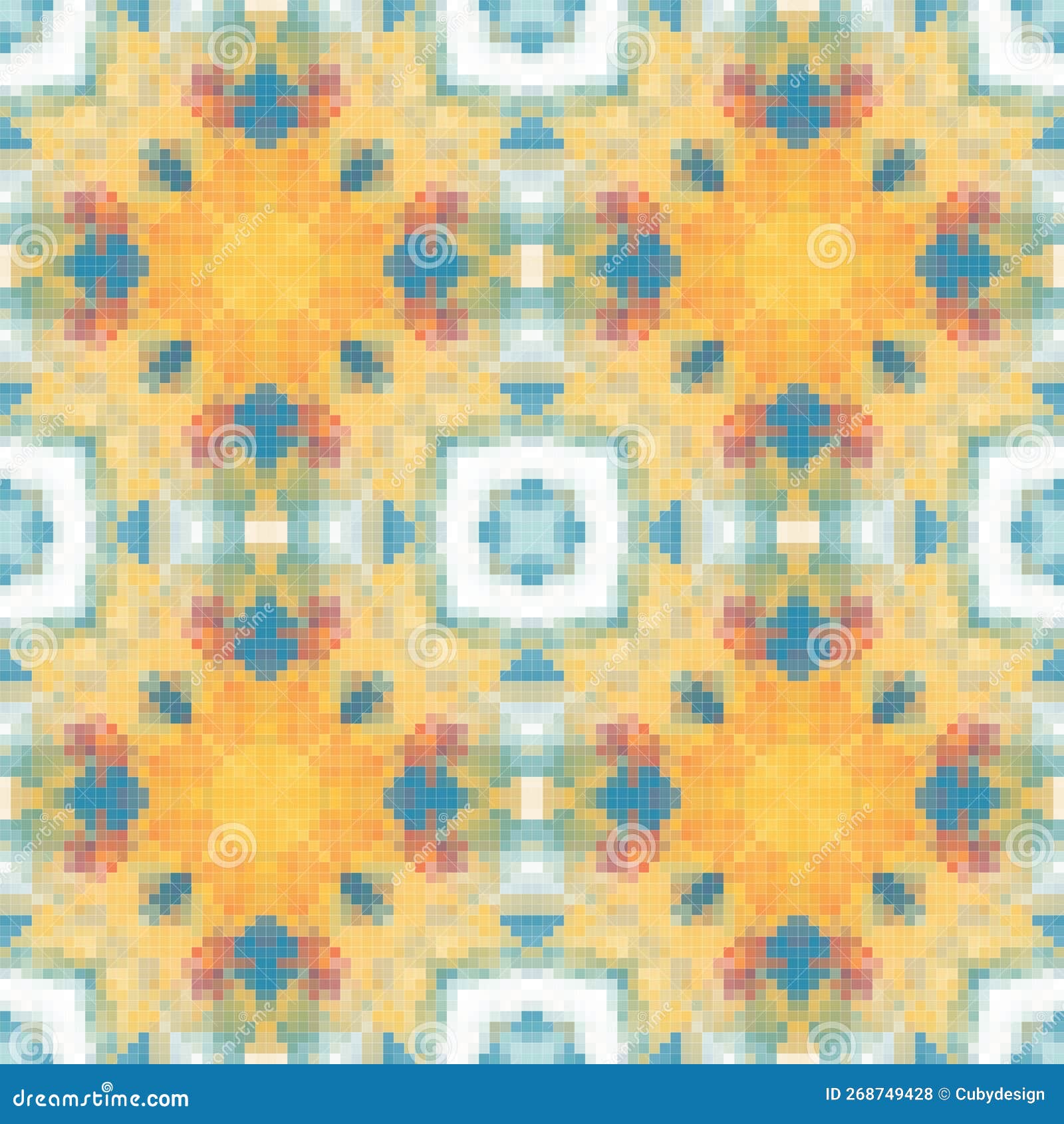 Geometric Mosaic Seamless Pattern Design, Repeat Textile Design ...