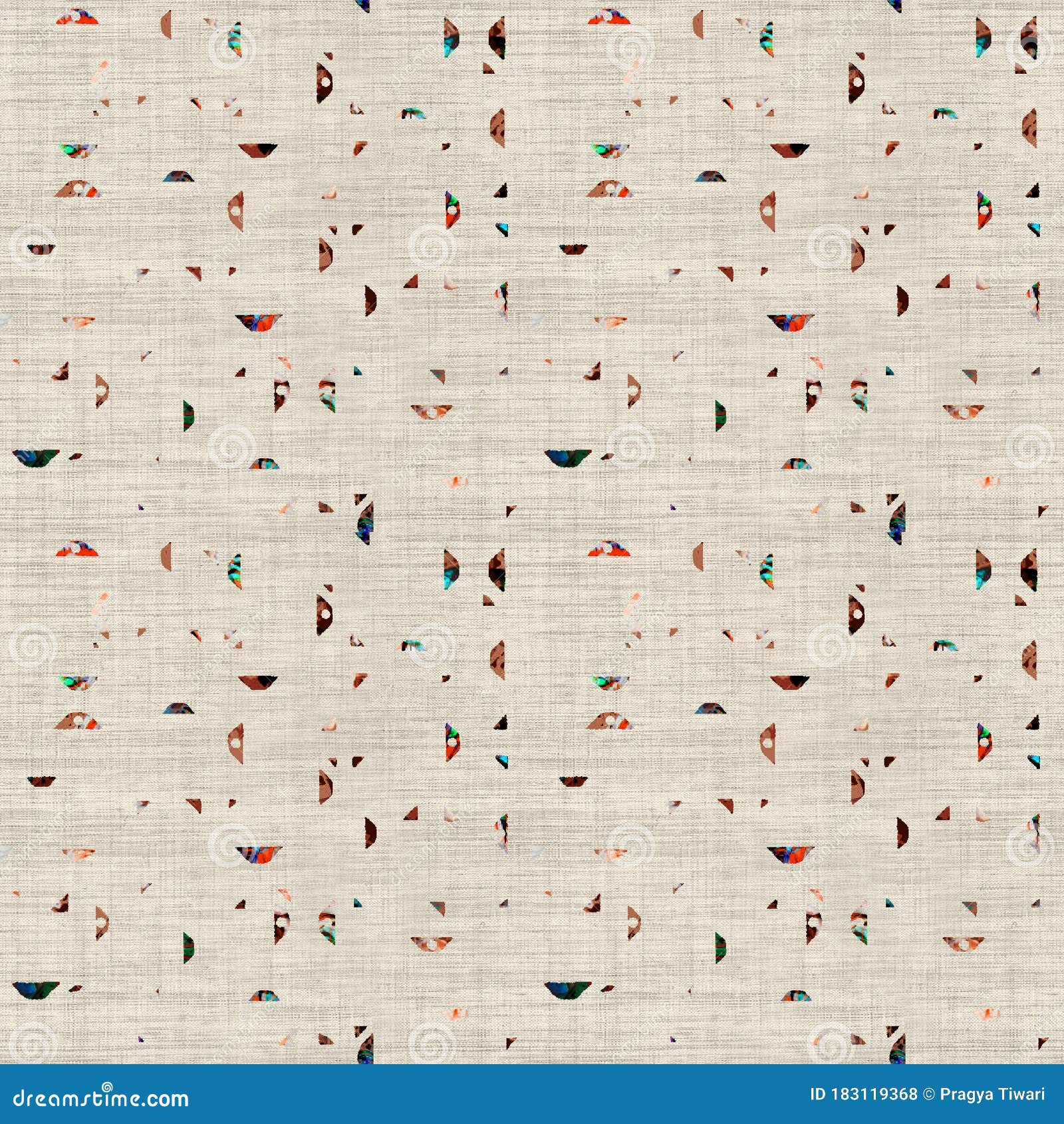 Geometric Motifs on Abstract Background Stock Illustration ...