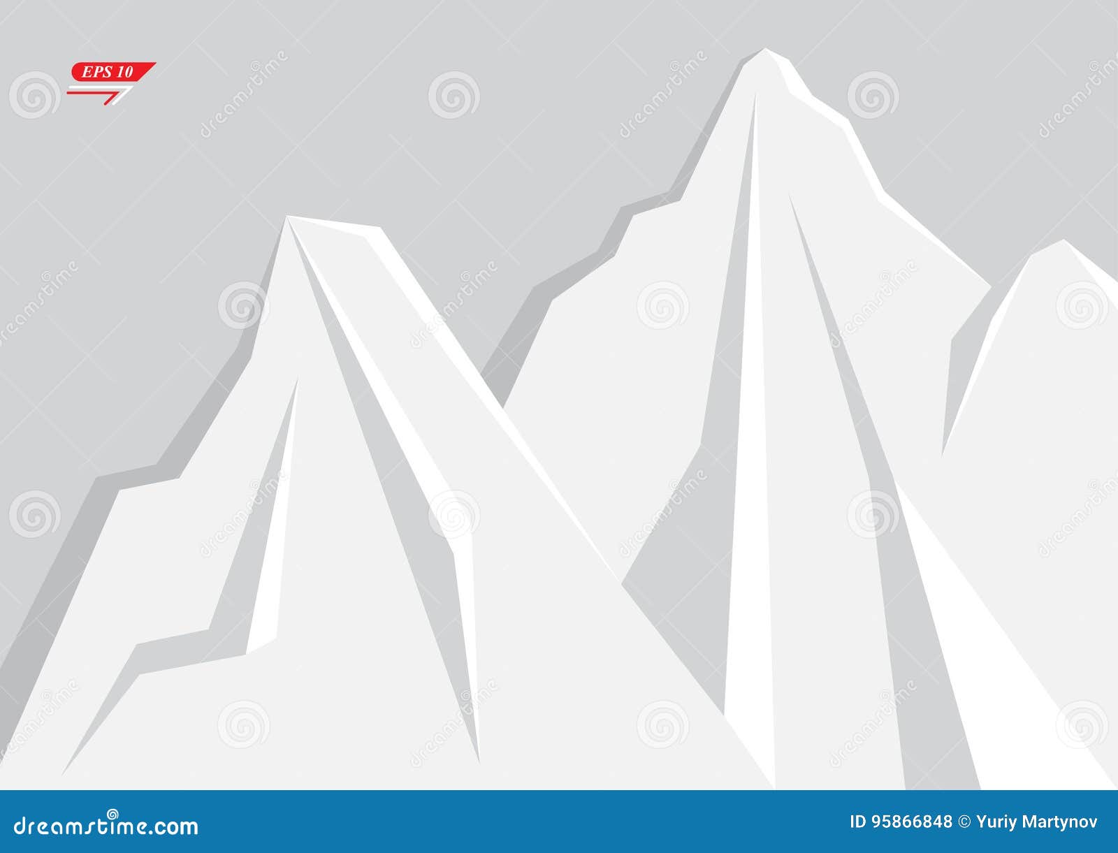 Geometric Mountain Background Stock Vector - Illustration of white ...