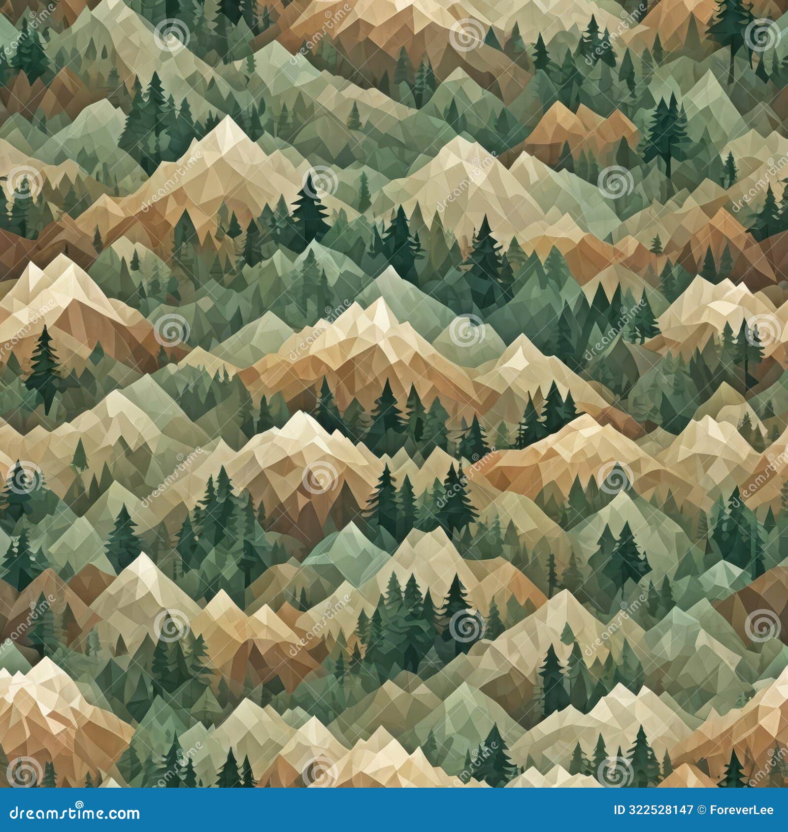 Geometric Mountainscape stock illustration. Illustration of graphic ...