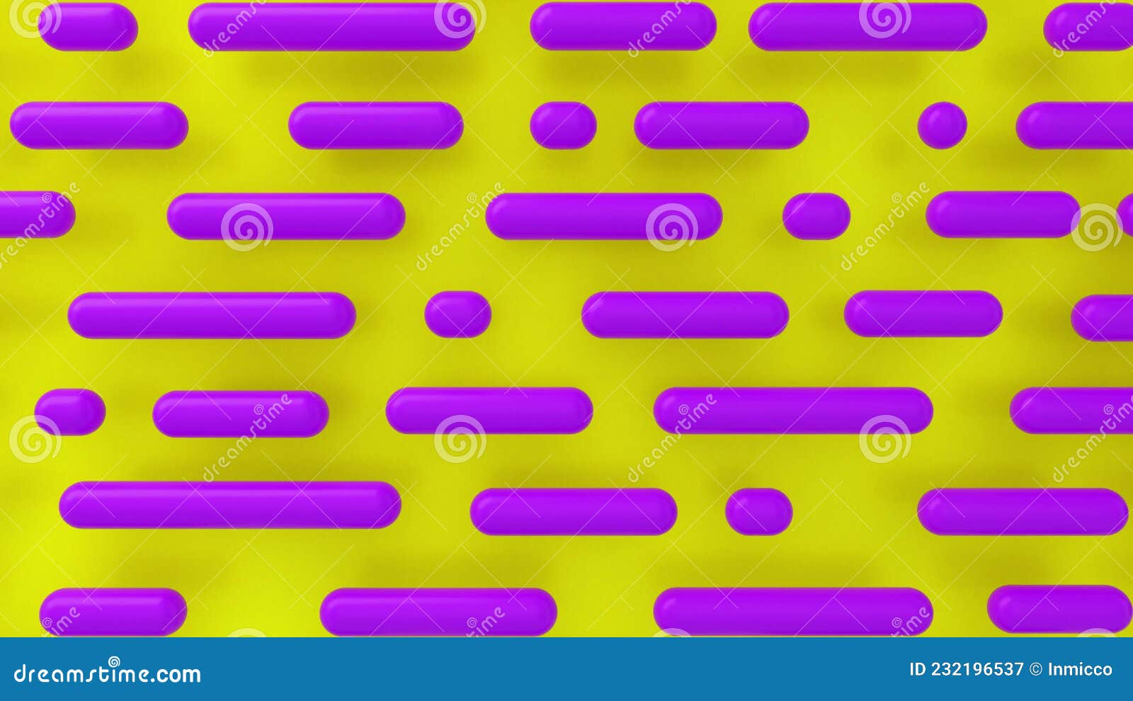Geometric Moving Purple Shapes, Abstract Yellow Background in ...