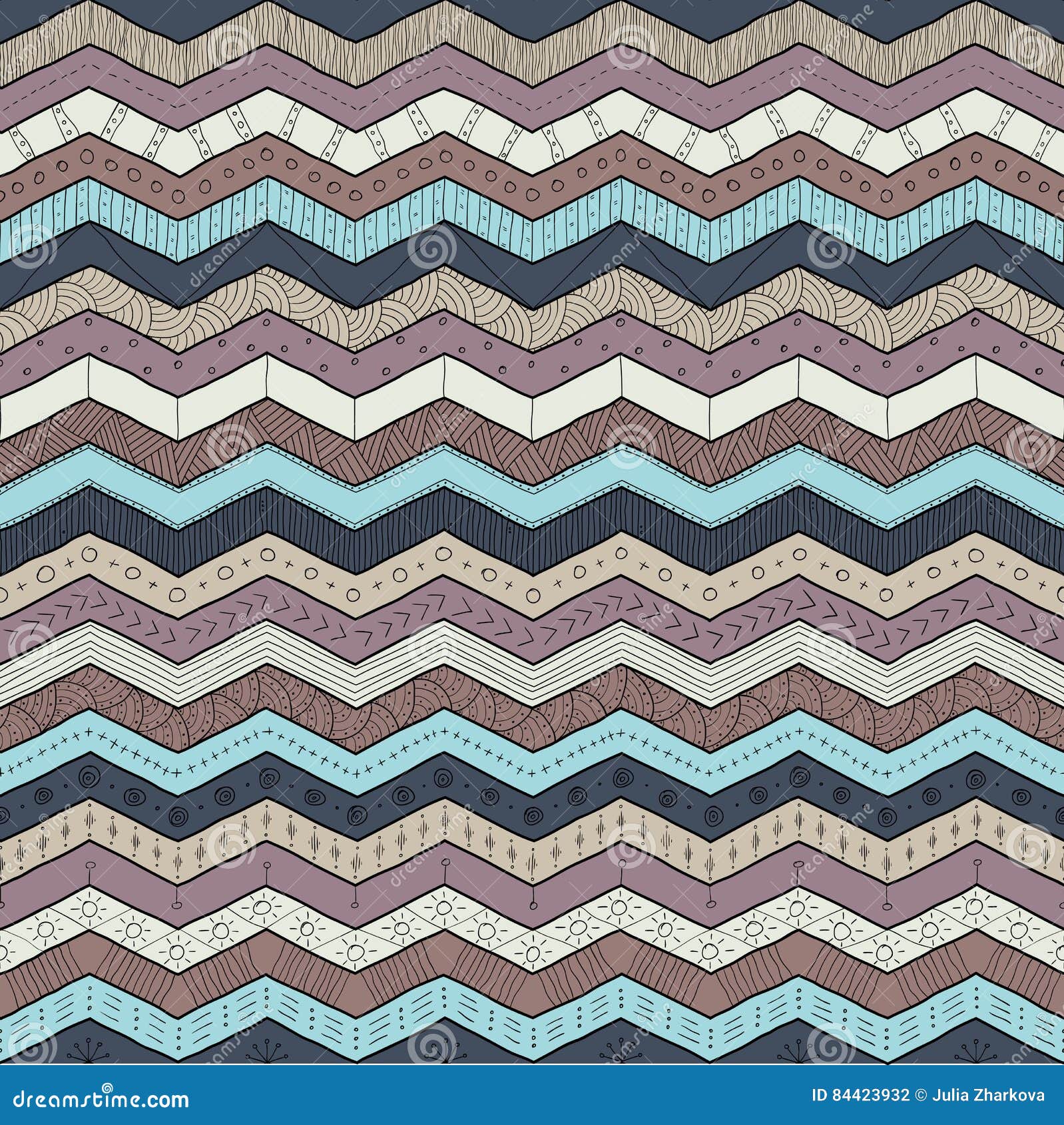 Geometric Multicolor Chevron or Zig Zag, Seamless Tribal Pattern Stock ... Geometric Multicolor Chevron or Zig Zag, Seamless Tribal Pattern Stock ...