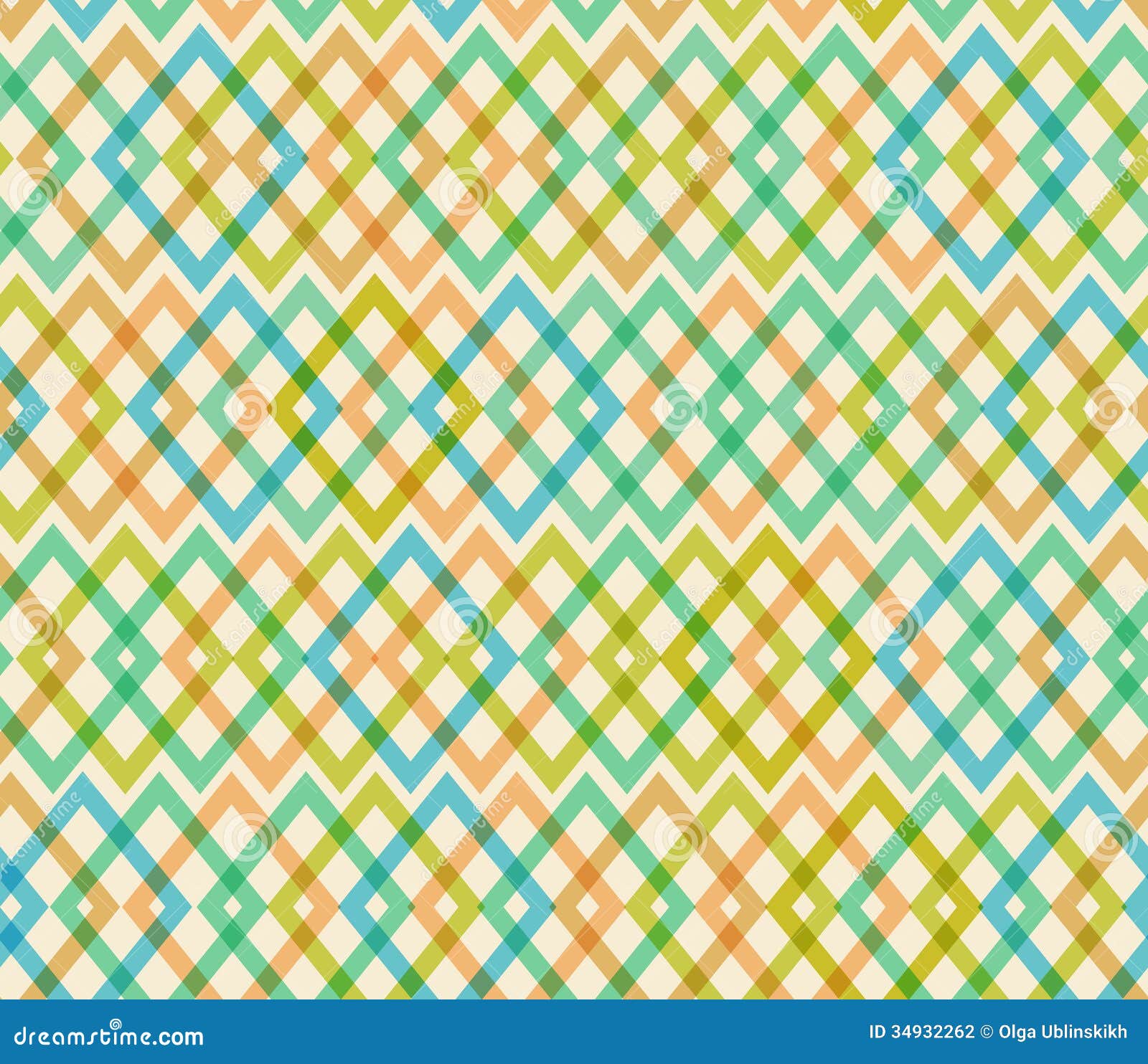 Geometric Multicolor Seamless Pattern. Netting Structure Stock ...