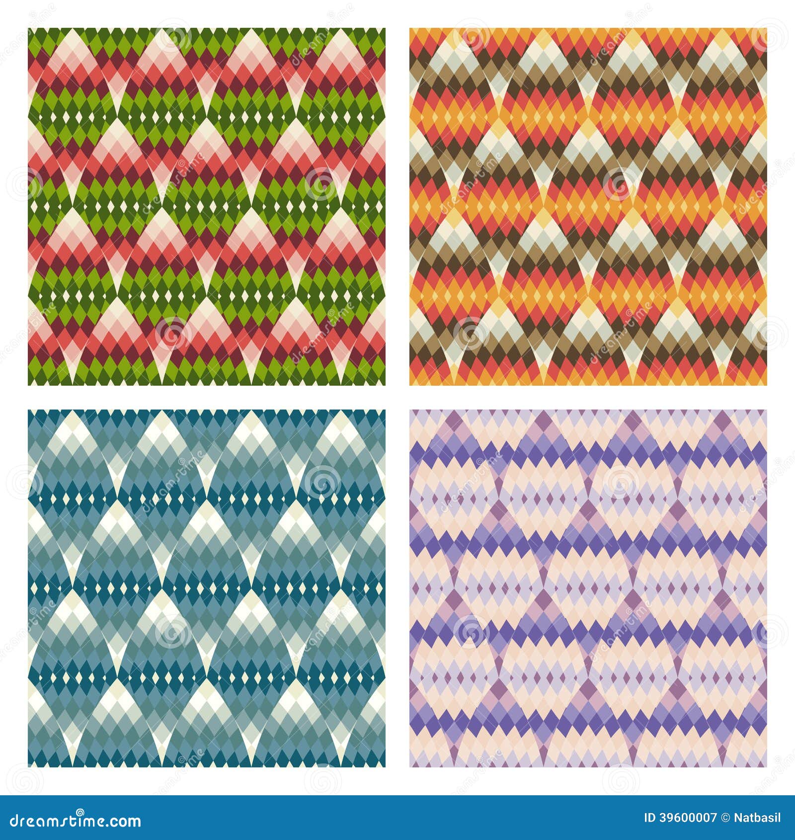 Geometric Multicolor Seamless Pattern Stock Vector - Illustration of ...