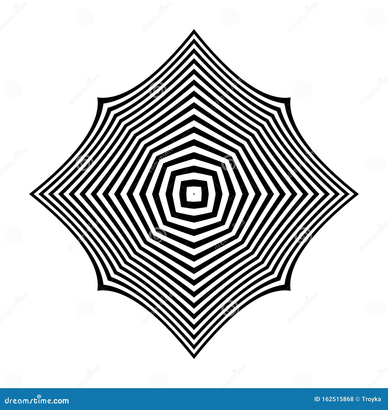 Geometric Op Art Design Element. Lines Pattern Stock Vector ...