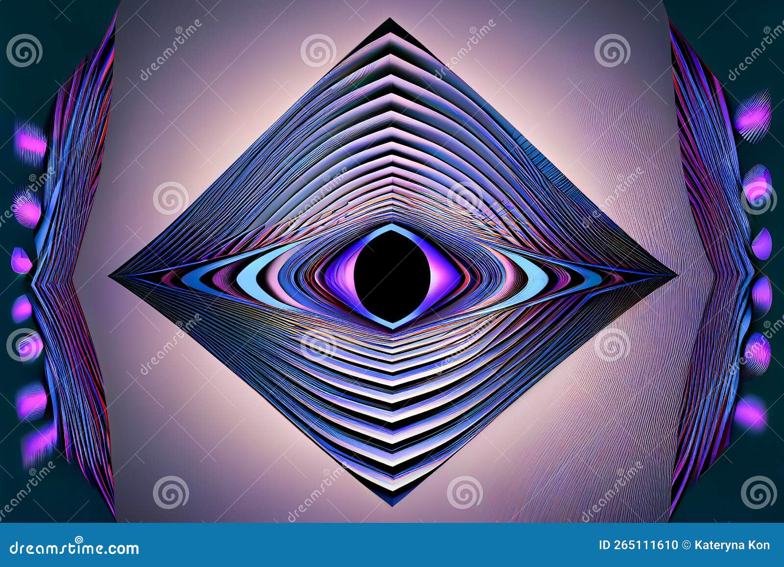 Geometric Optical Illusion, Ai Illustration Stock Illustration ...