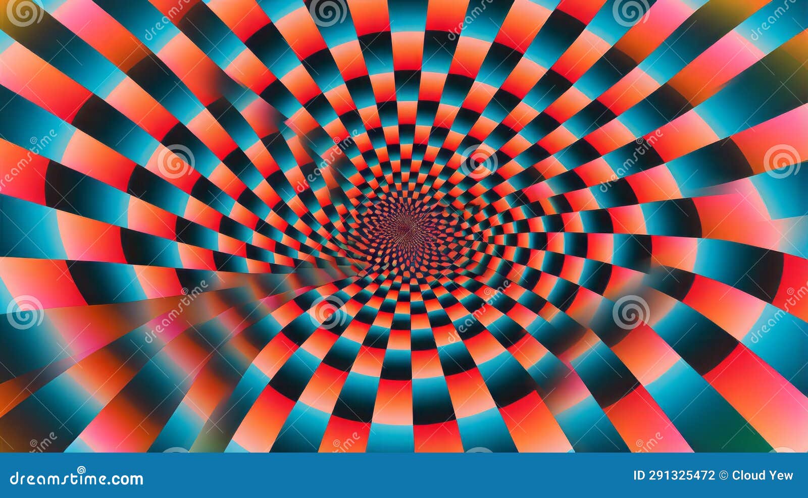 Confounding Geometric Illusion Stock Illustration - Illustration of ...