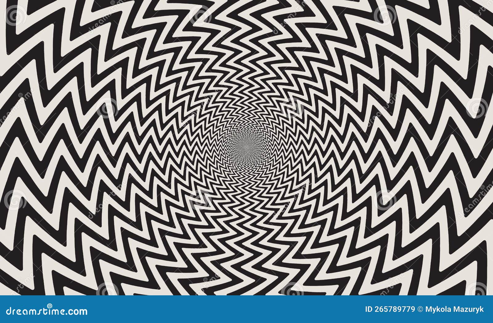Geometric Optical Illusion Design. Circle Psychedelic Pattern Stock ...