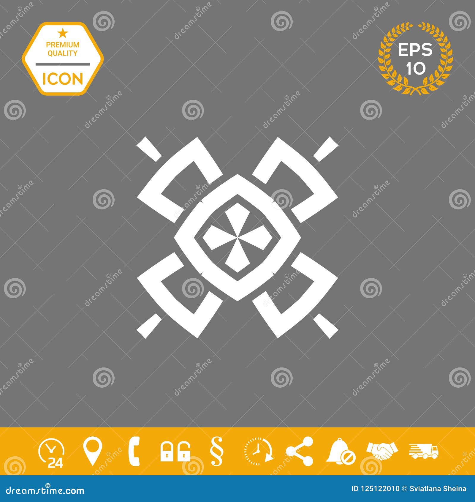 Geometric Oriental Pattern. Logo Stock Vector - Illustration of islam ...