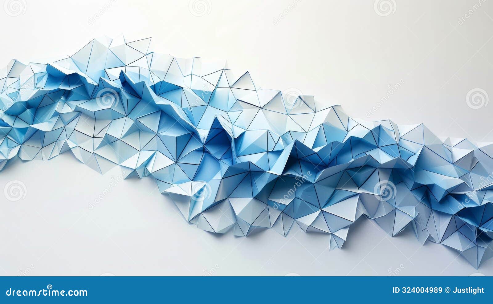A Geometric Origami Wave Crafted from Folded Triangular Shapes ...