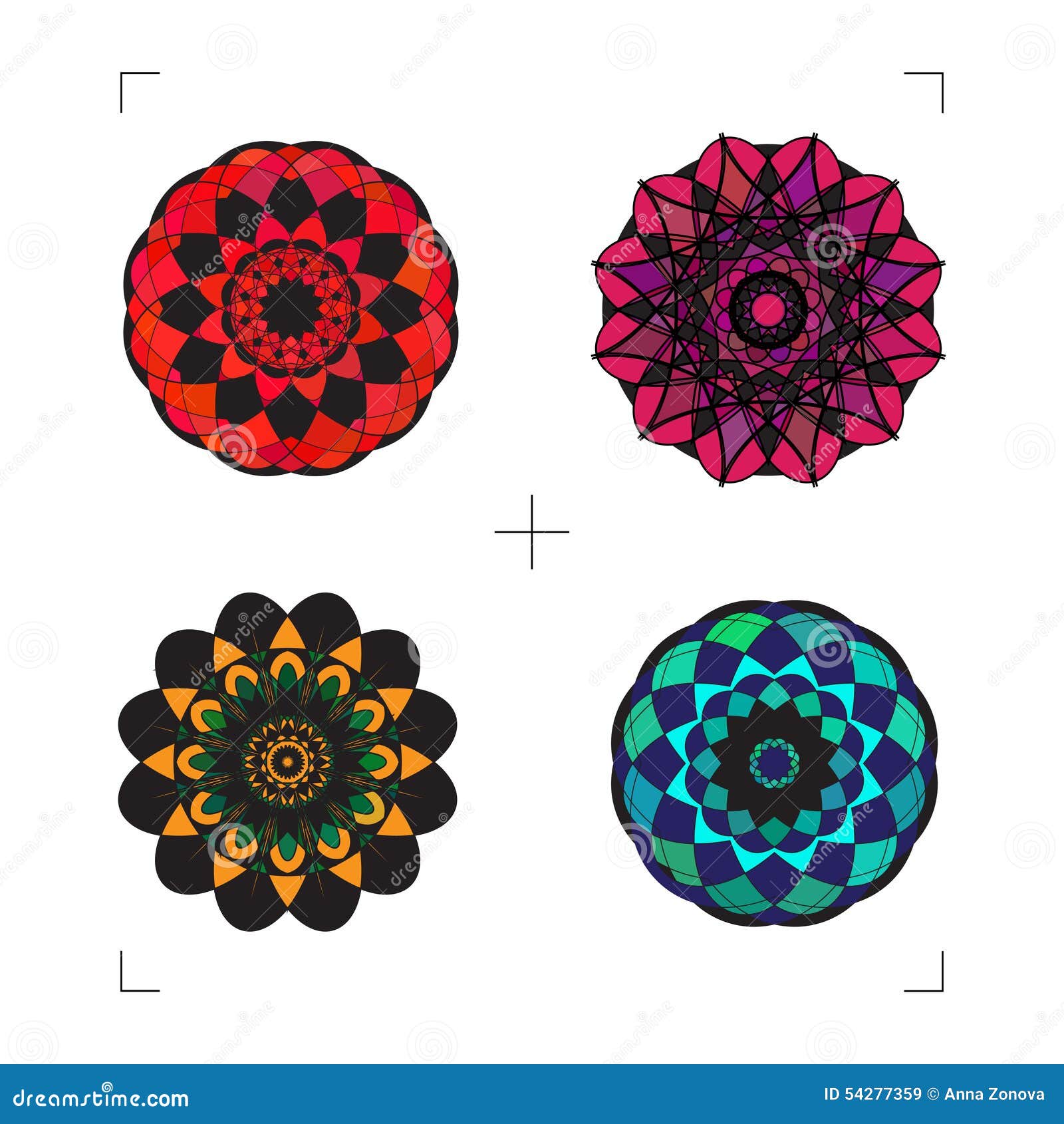 Geometric ornaments. stock vector. Illustration of classic - 54277359