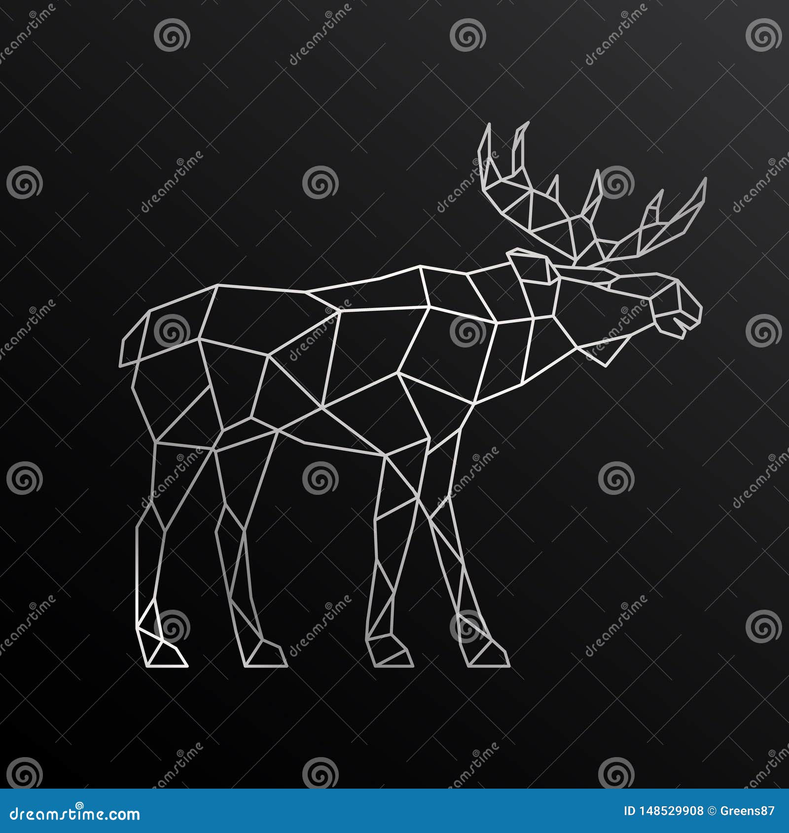 Geometric 3d Outline Hexagon Grid Texture Pattern Cartoon Vector