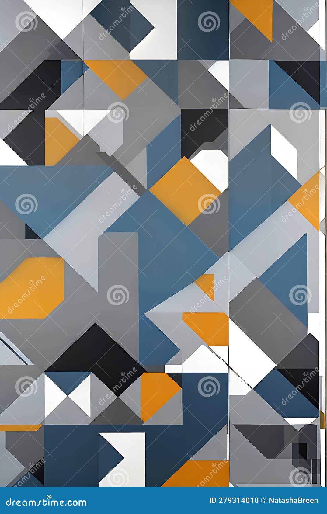Geometric Panels with 3D Diamond Effect. Stock Illustration ...