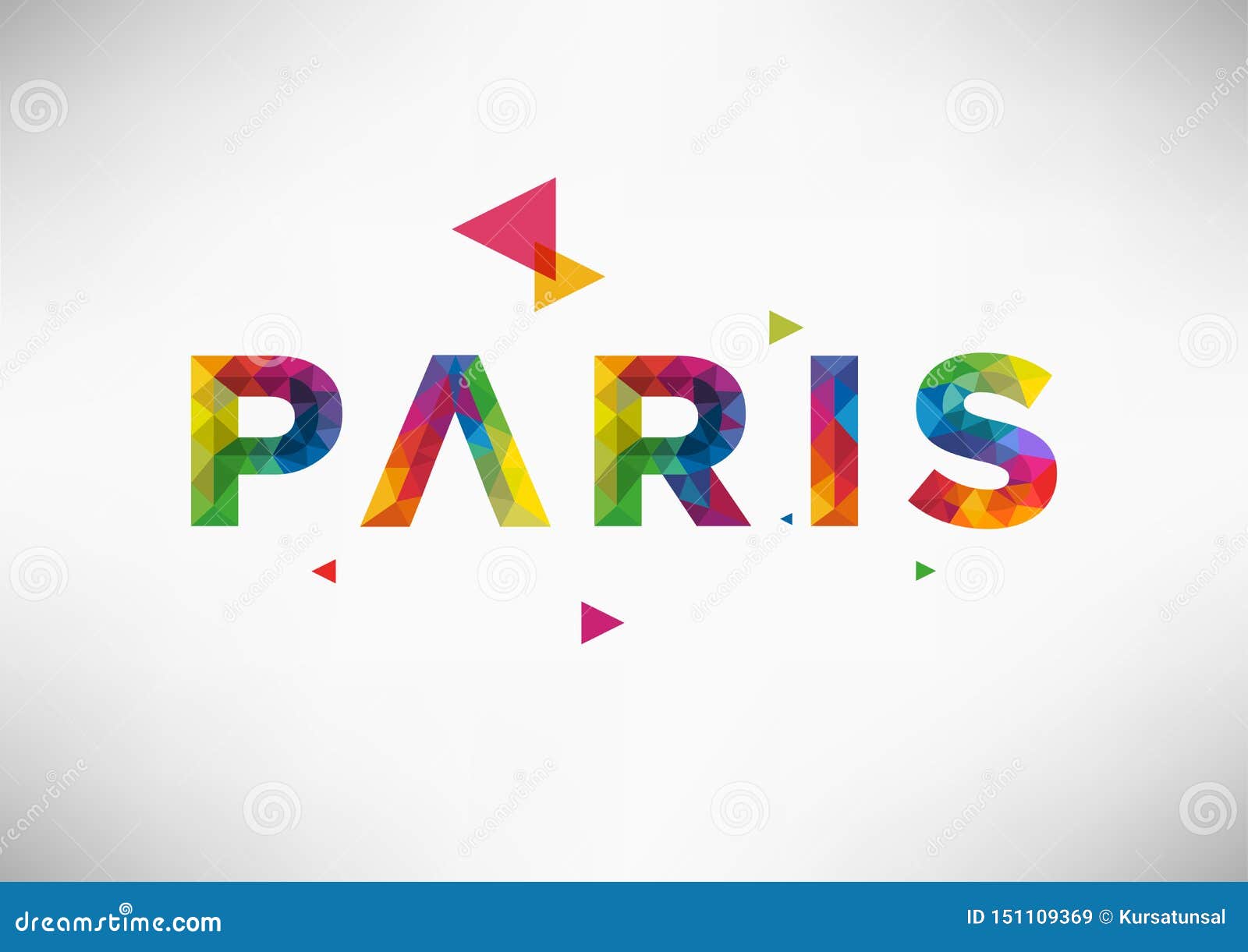 Geometric Paris City Vector Design Stock Vector - Illustration of ...