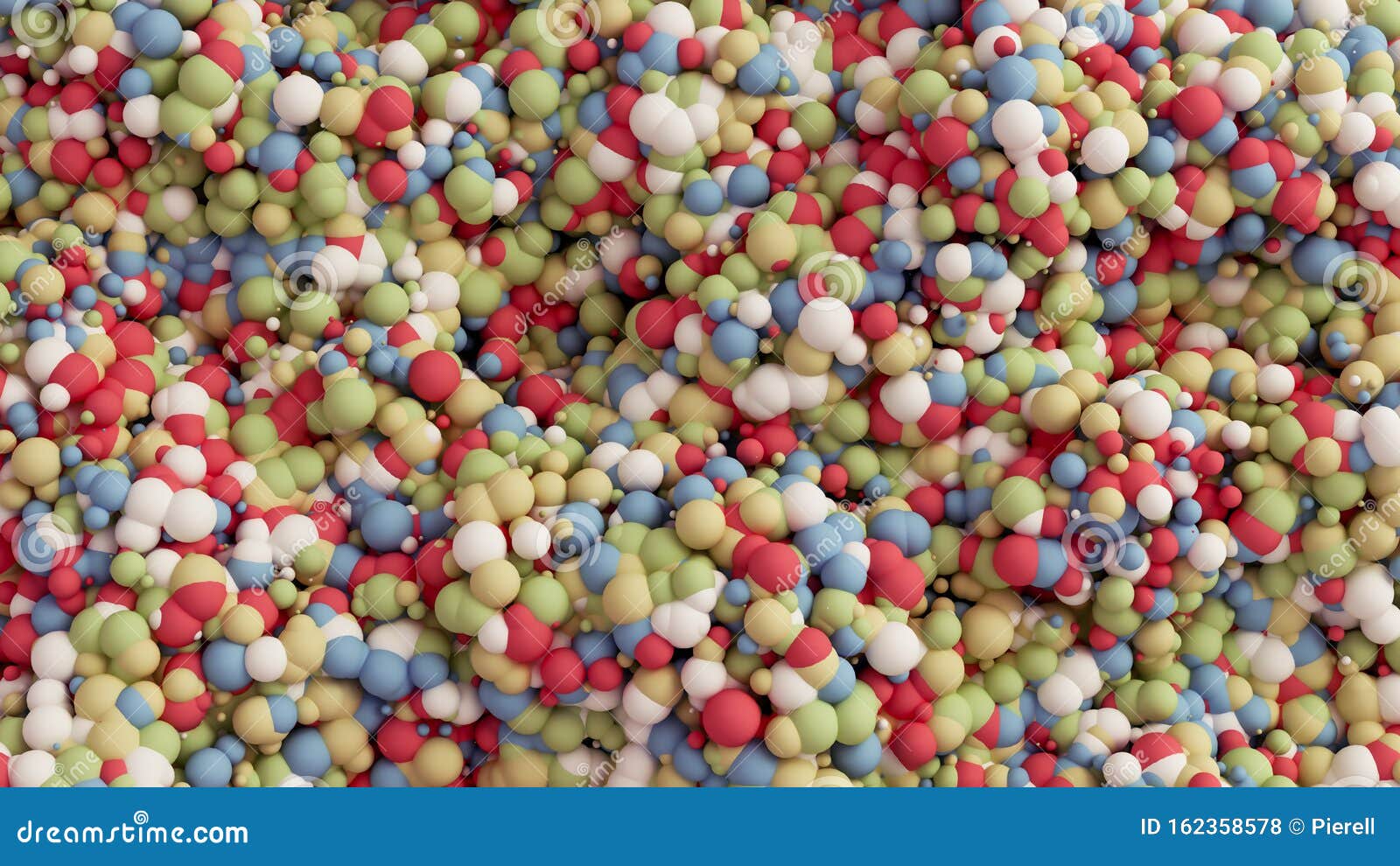 Geometric Particle Multicolor Background. 3d Illustration, 3d Rendering ...