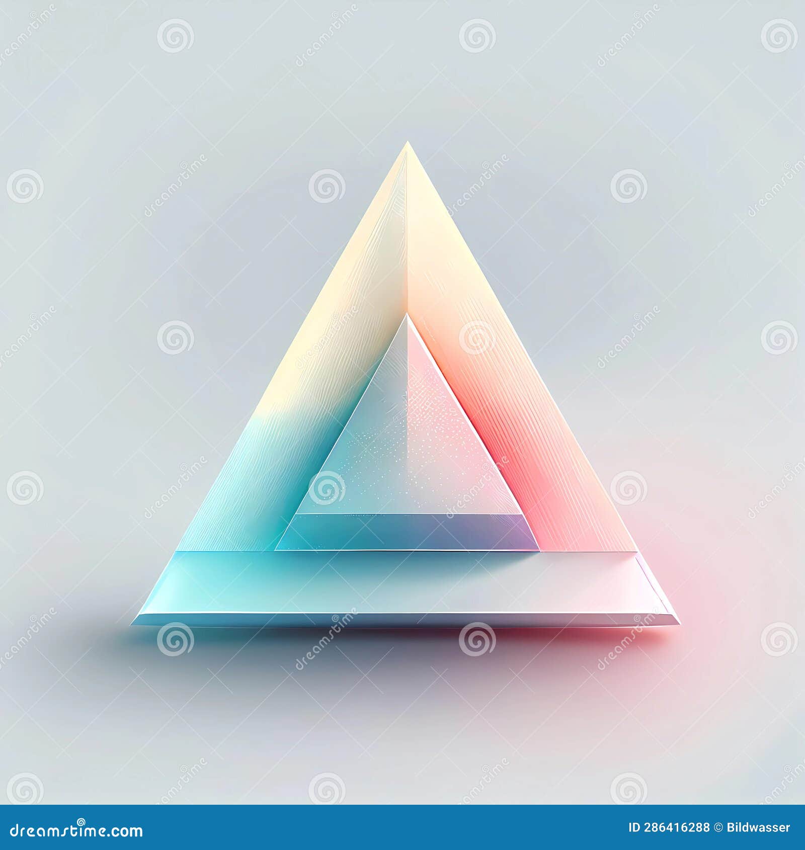 Geometric Pastel Color Pyramid Form Logo. Generative Ai Stock ...