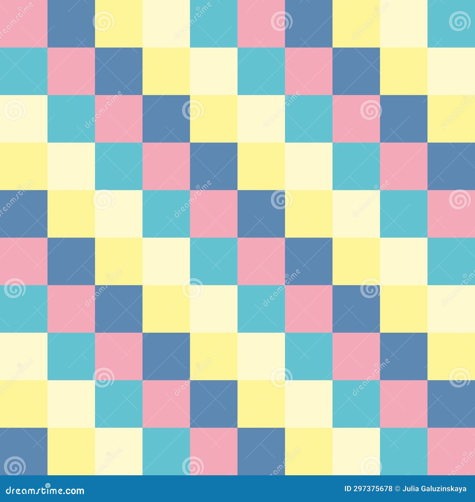 Geometric Pastel Square Seamless Pattern. Plaid Print Stock Vector ...