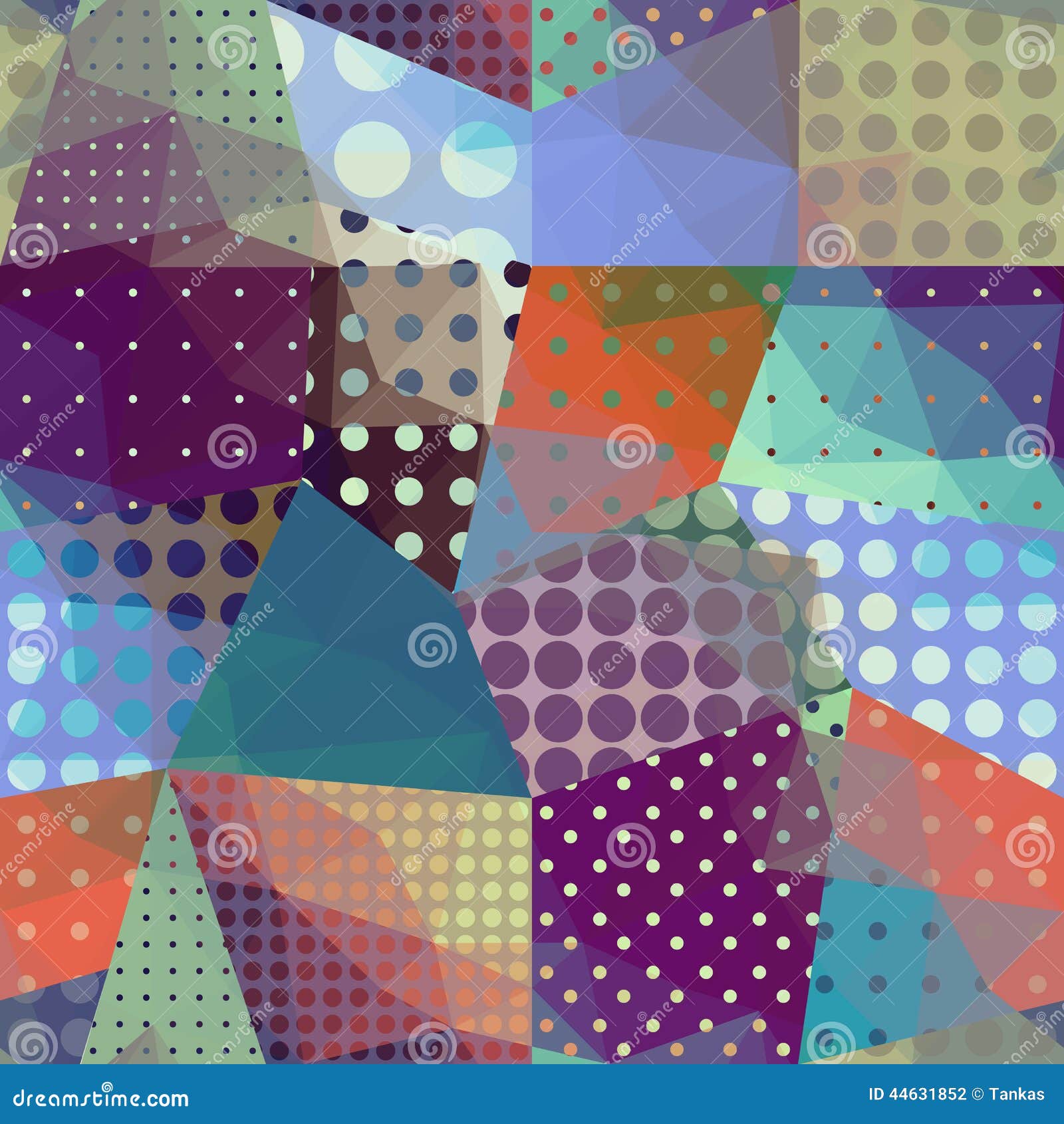 Geometric Patchwork Pattern. Stock Vector - Illustration of square ...