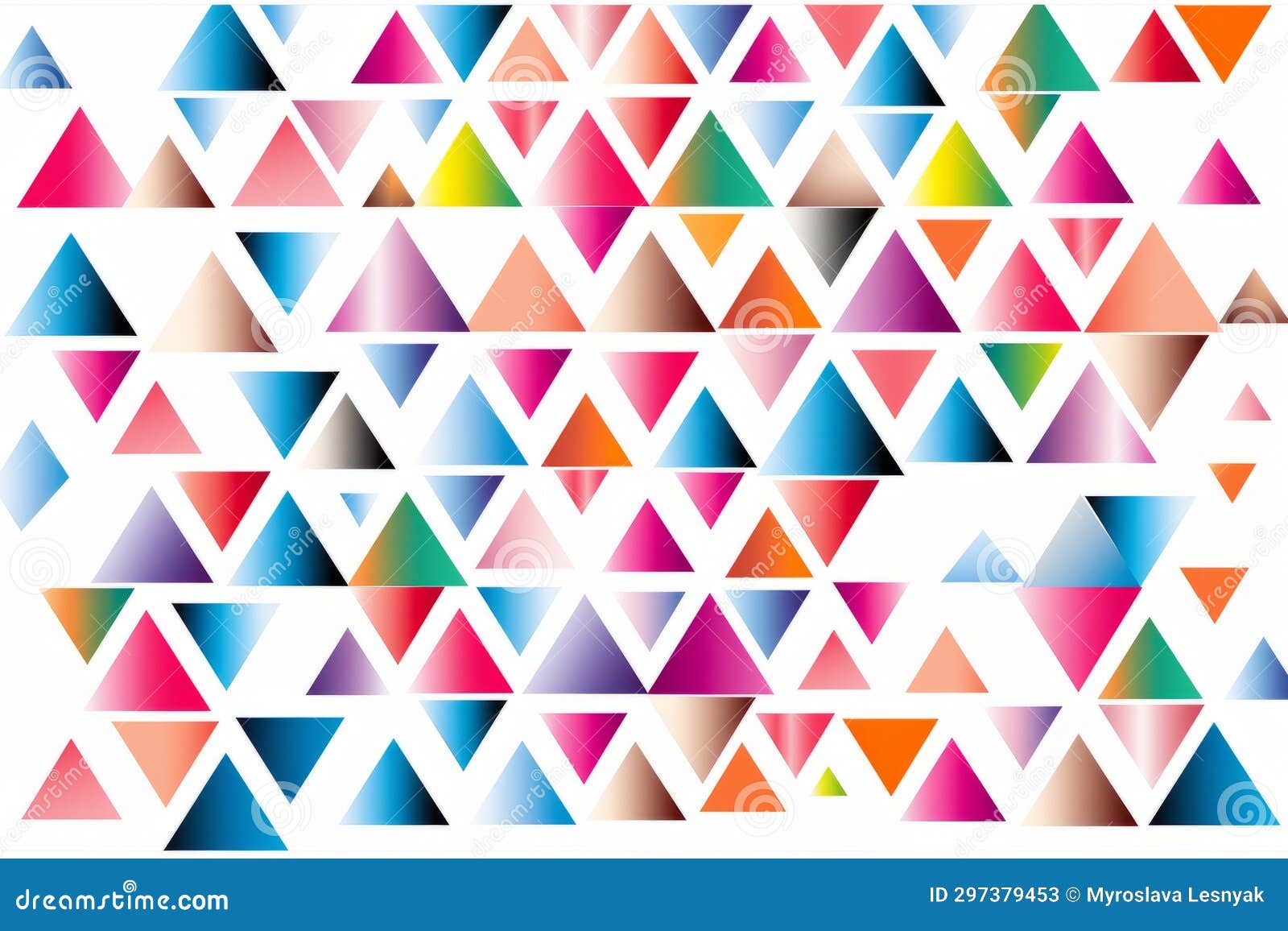 Geometric Pattern. Abstract Composition of Colored Bright Triangles ...