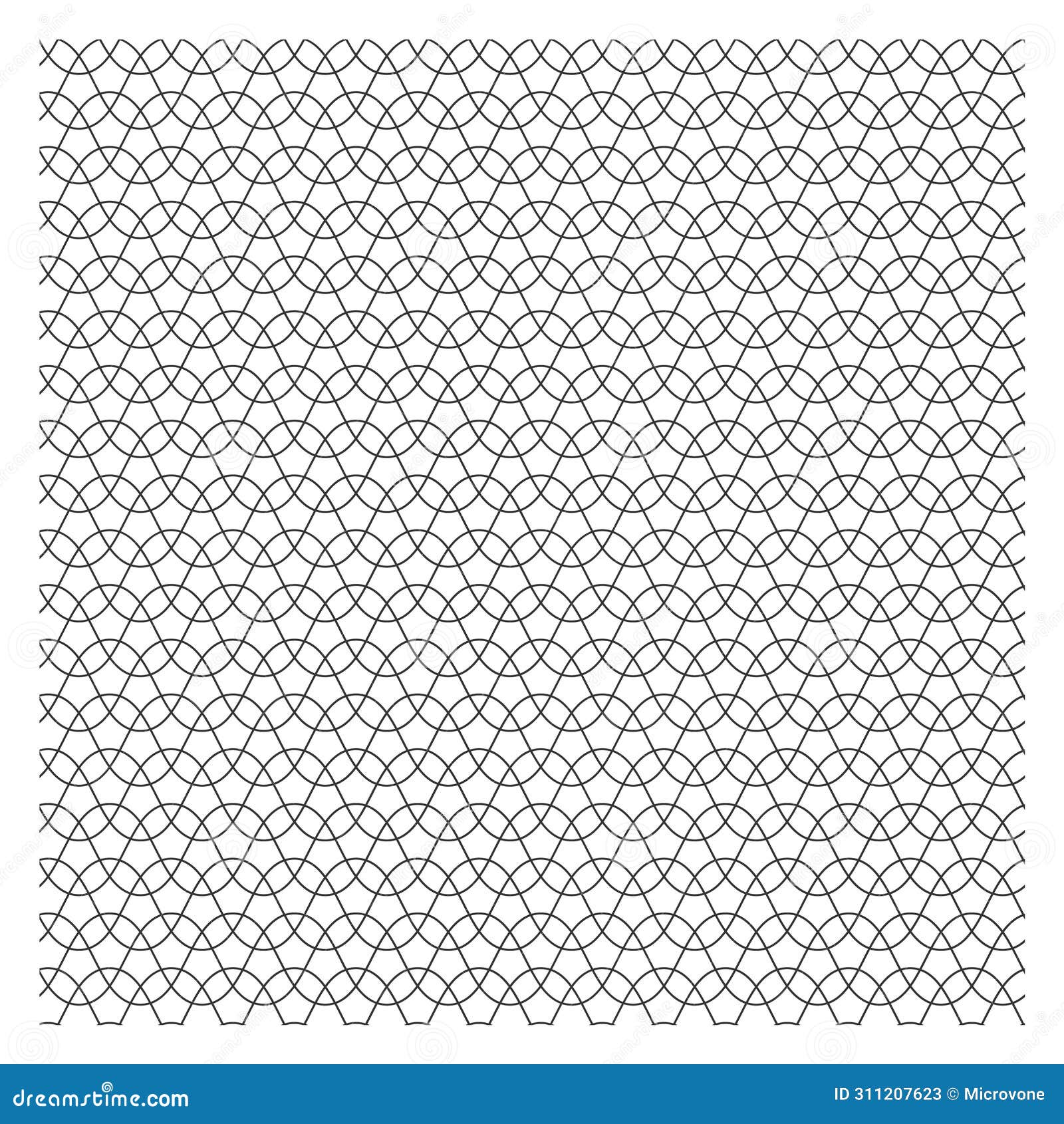 Geometric Pattern. Abstract Smooth Curve Line Grid Stock Image - Image ...