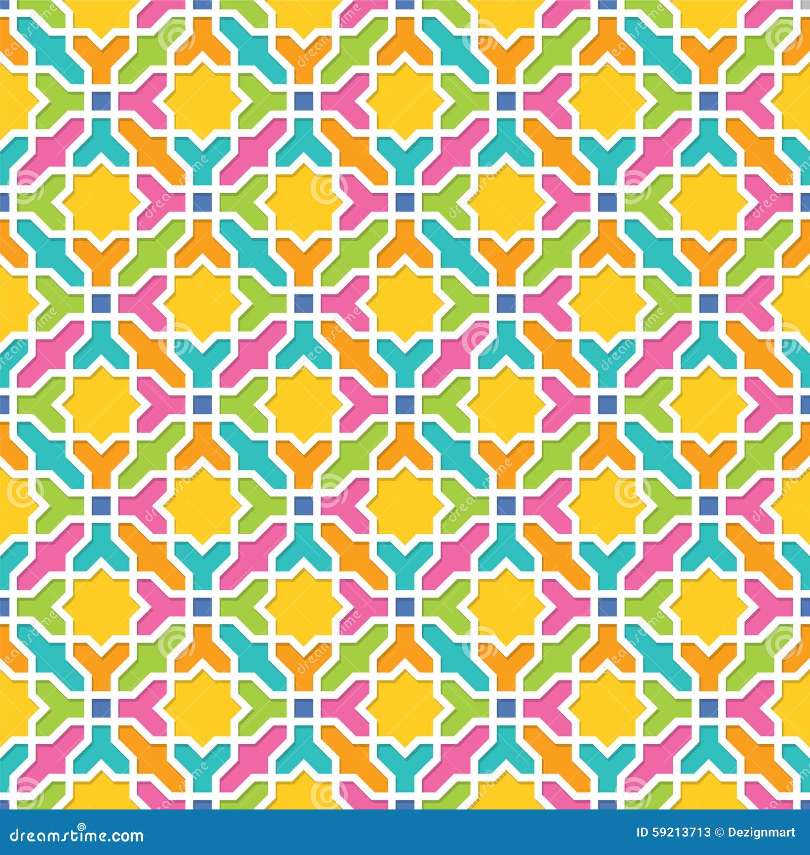 Geometric Pattern in Arabian Style Stock Vector - Illustration of islam ...