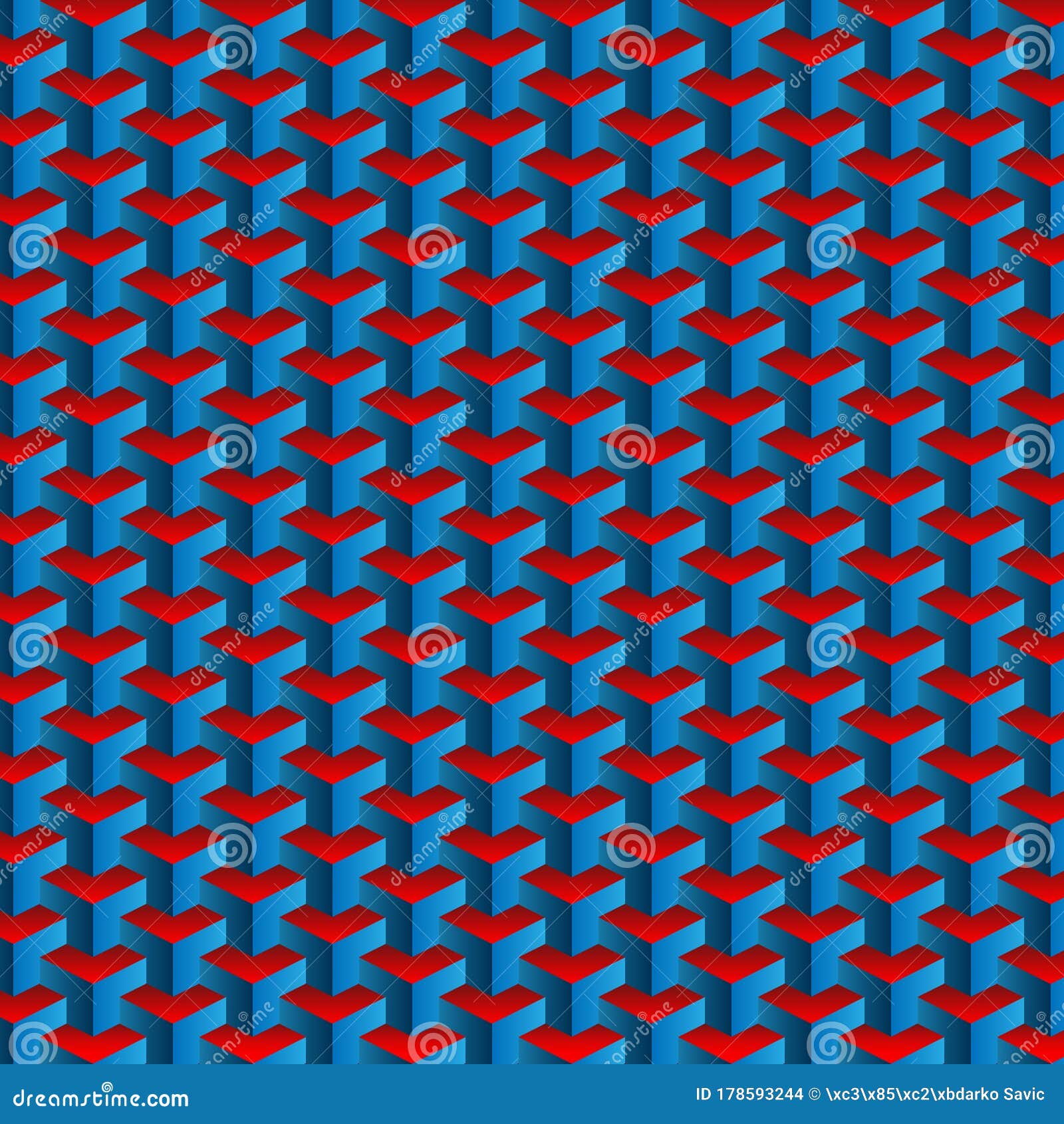 Geometric Pattern Background Blue Red Gradient Stock Vector ...