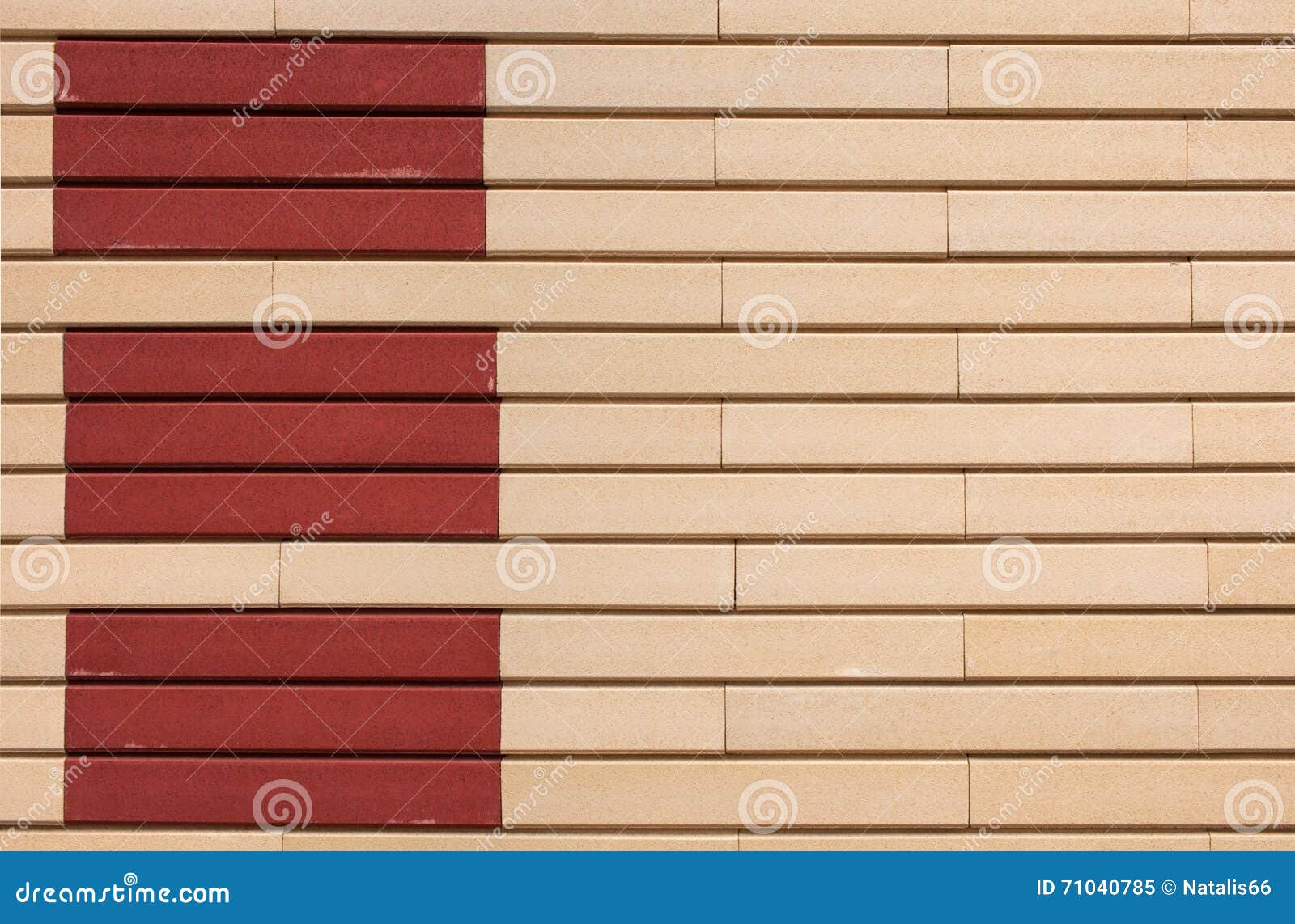 Geometric Pattern of Beige and Terracotta Rectangles on the Wall Stock ...