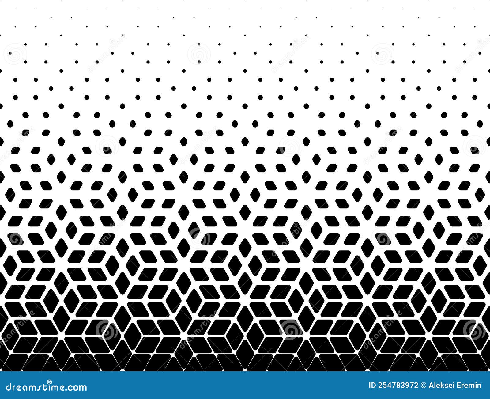 Geometric Pattern of Black Diamonds on a White Background.Rounded ...
