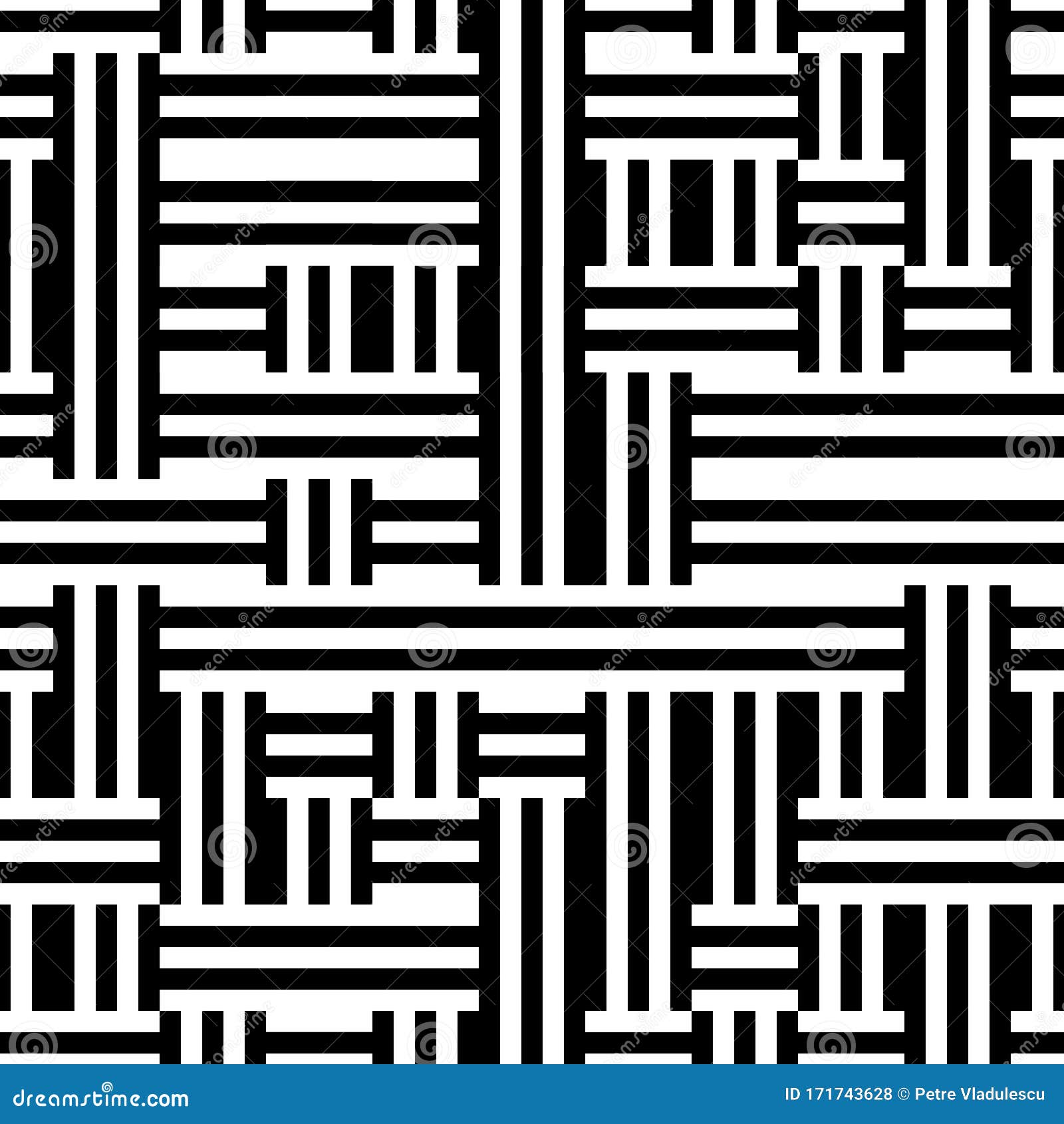 Geometric Pattern with Black Lines (2), Modern Stylish Image. Stock ...