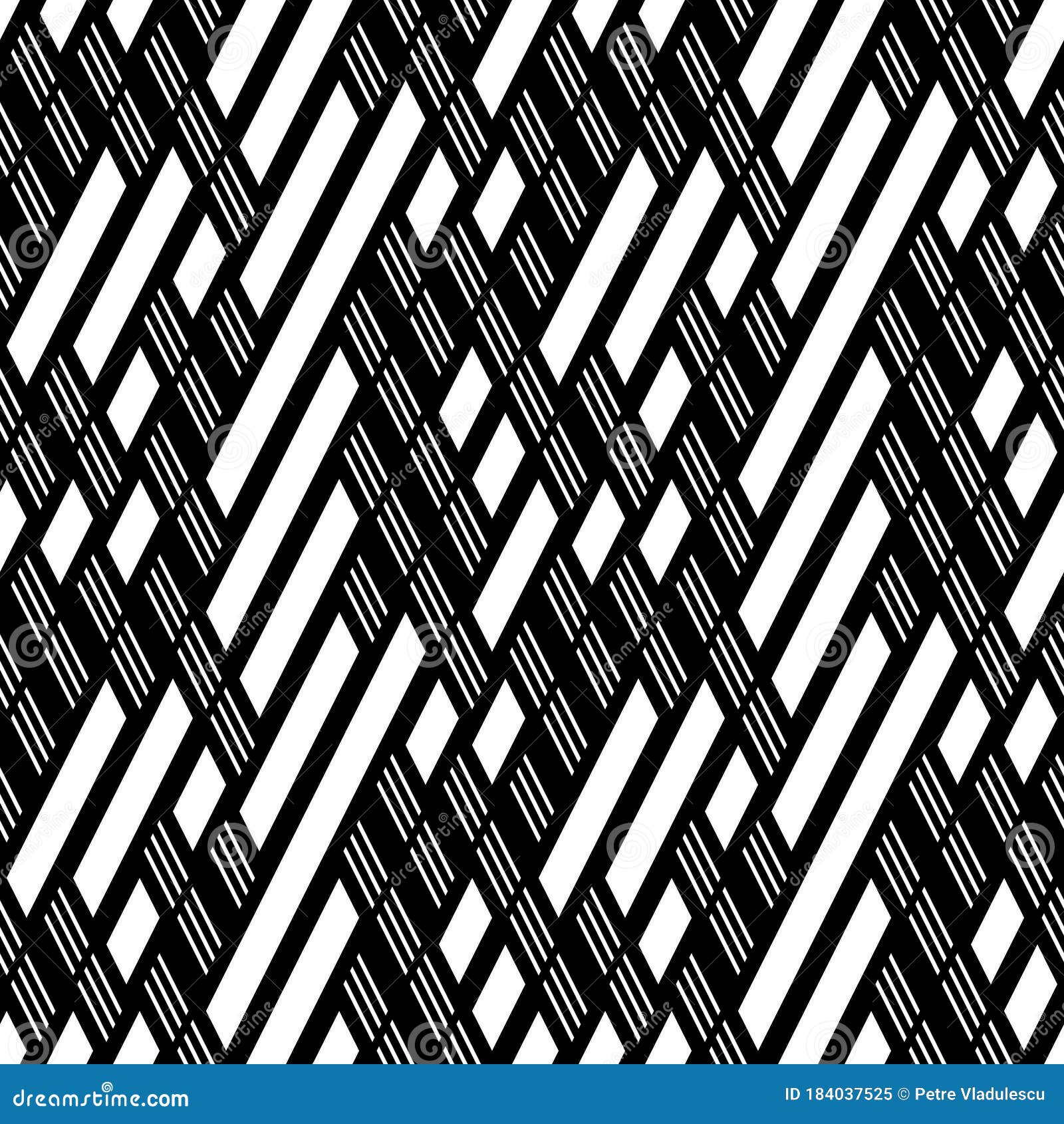 Geometric Pattern with Black Lines, Modern Stylish Image. Stock Vector ...