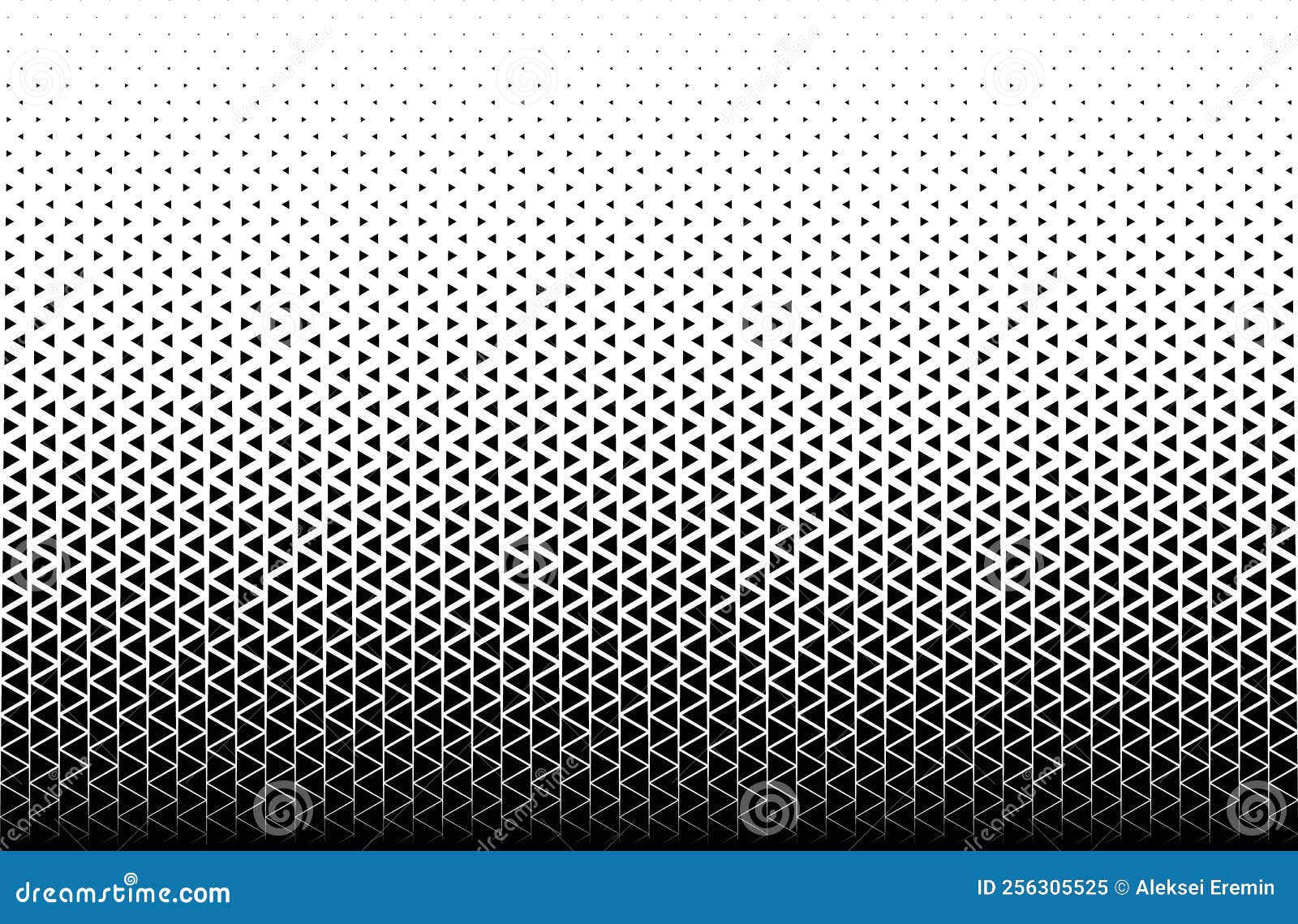 Geometric Pattern of Black Triangles on a White Background.Radial ...