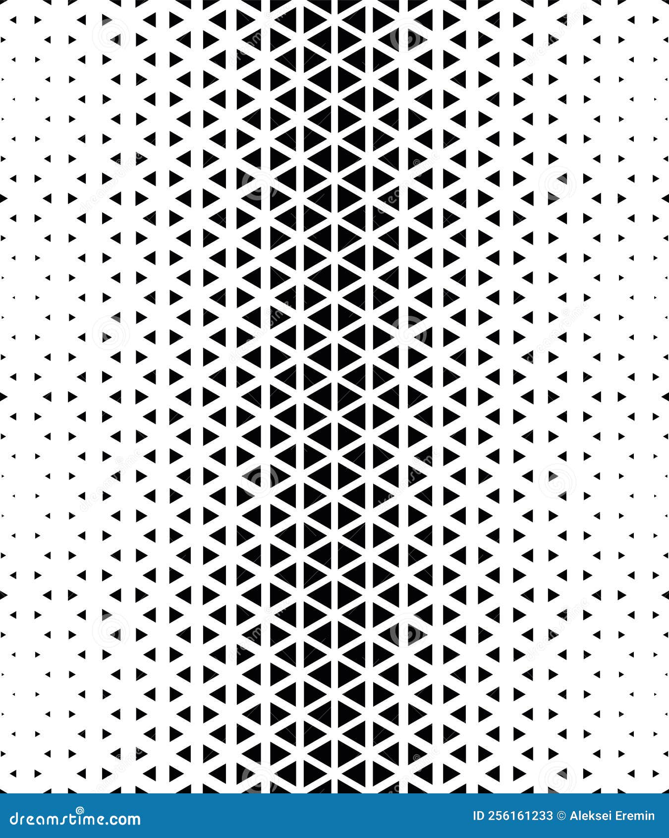 Geometric Pattern of Black Triangles on a White Background. Seamless in ...
