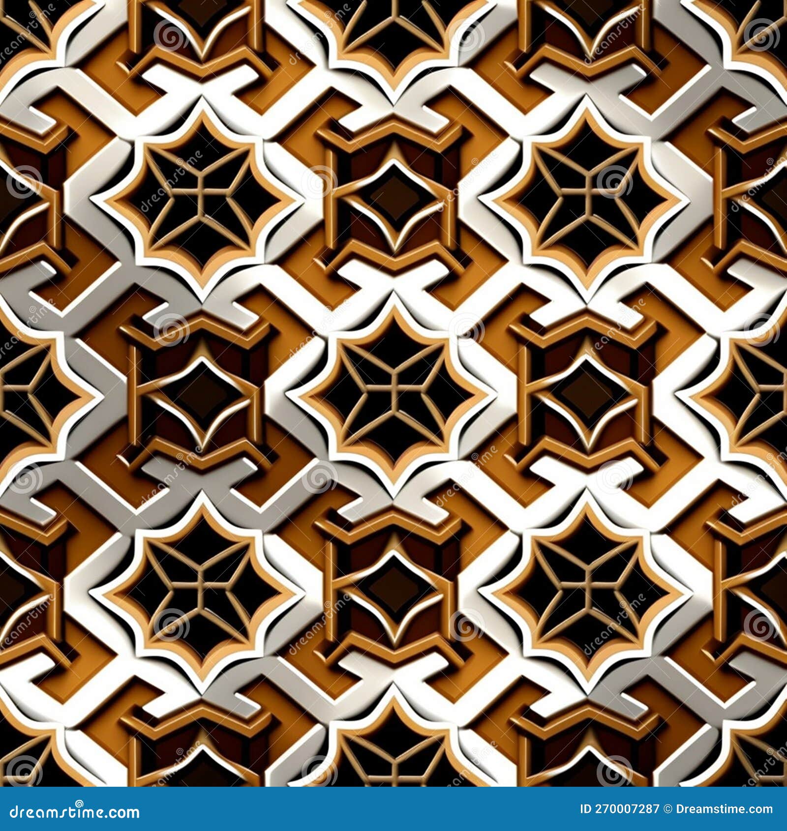Geometric Pattern with Blacklight,brown and White Colors Stock Image ...