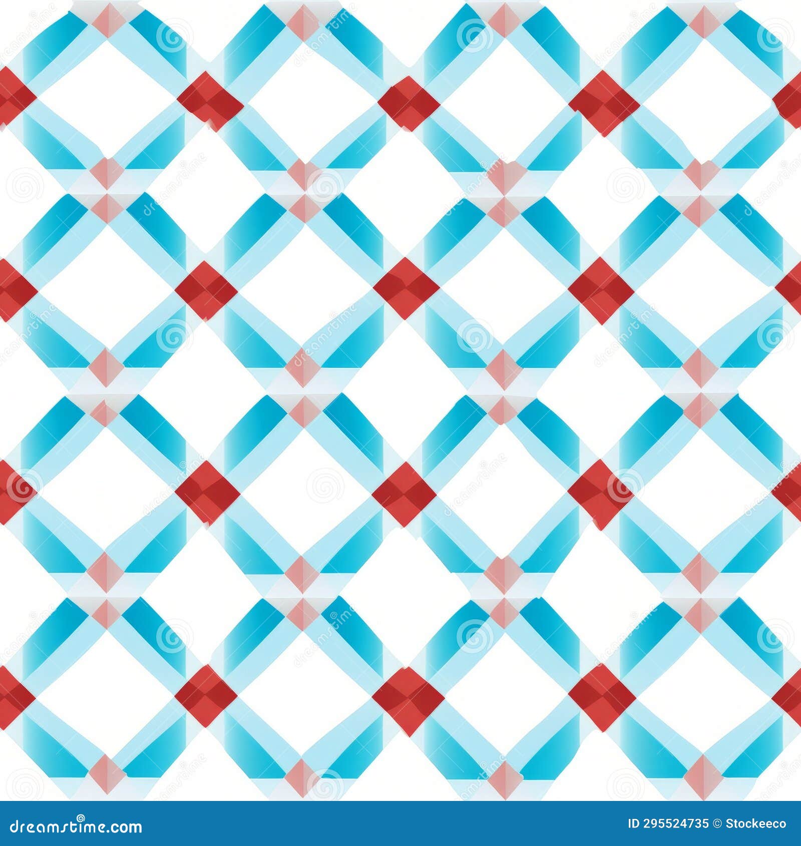 Geometric Pattern: Blue and Red Transparency with Japanese Simplicity ...