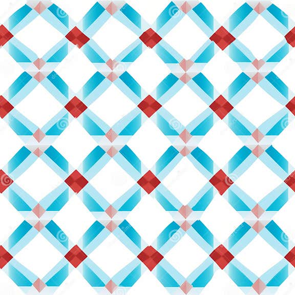 Geometric Pattern: Blue and Red Transparency with Japanese Simplicity ...