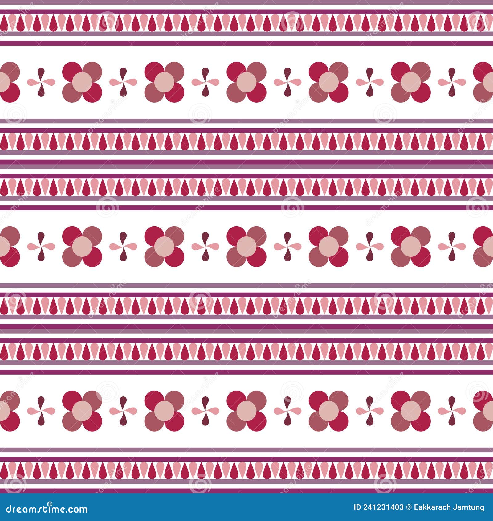 Geometric Pattern Border Illustration on a White Background Stock ...