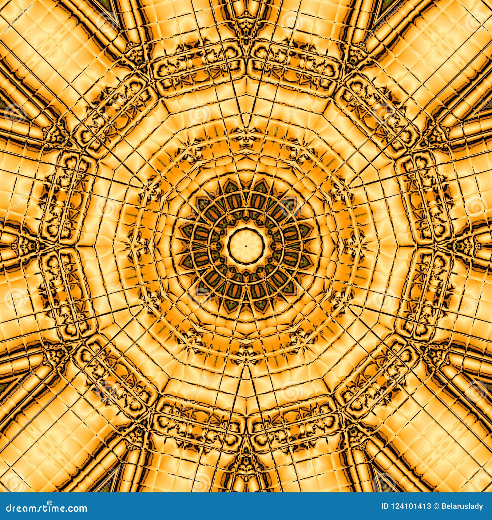 Mandala - Geometric Pattern in Buddhist and Hindu Style. Stock ...